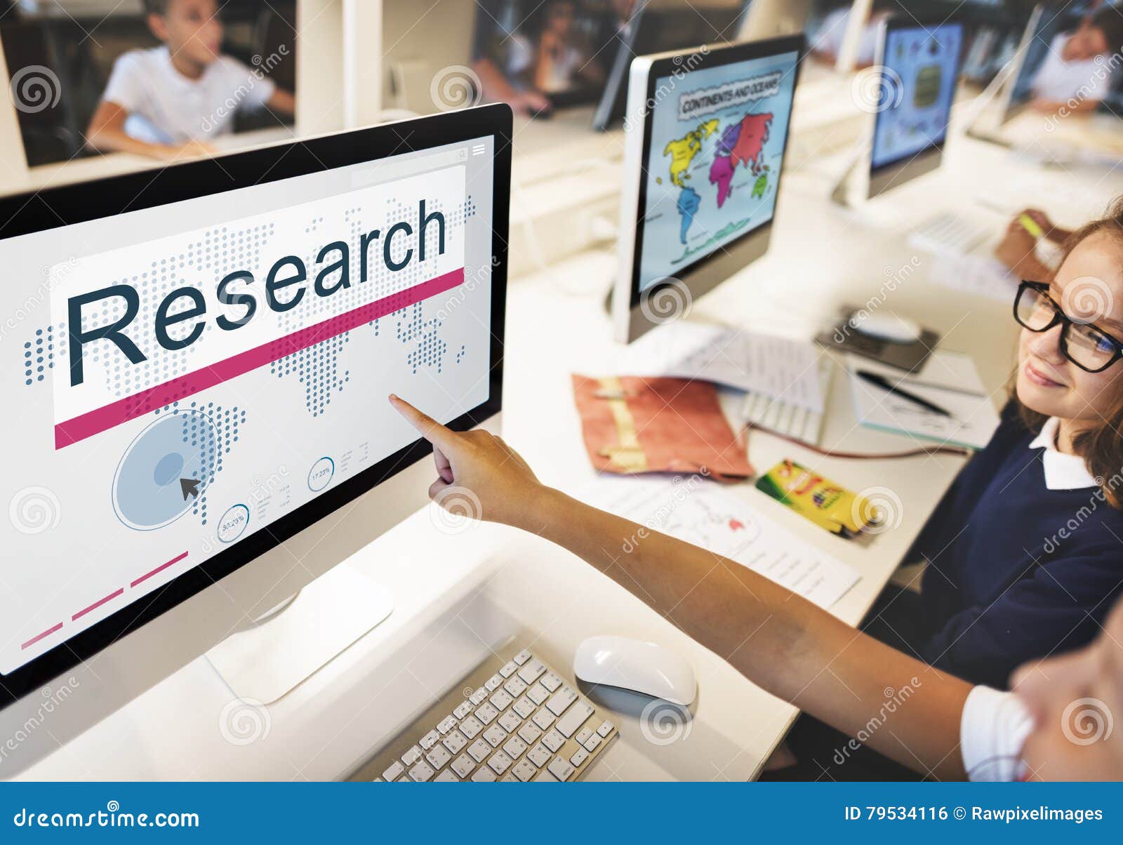 Research Education Exploration Information Concept Stock Photo - Image ...