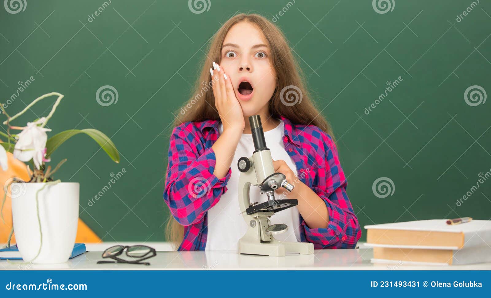 Research Education. Future Scientist Kid with Scope. Harness Scientific ...