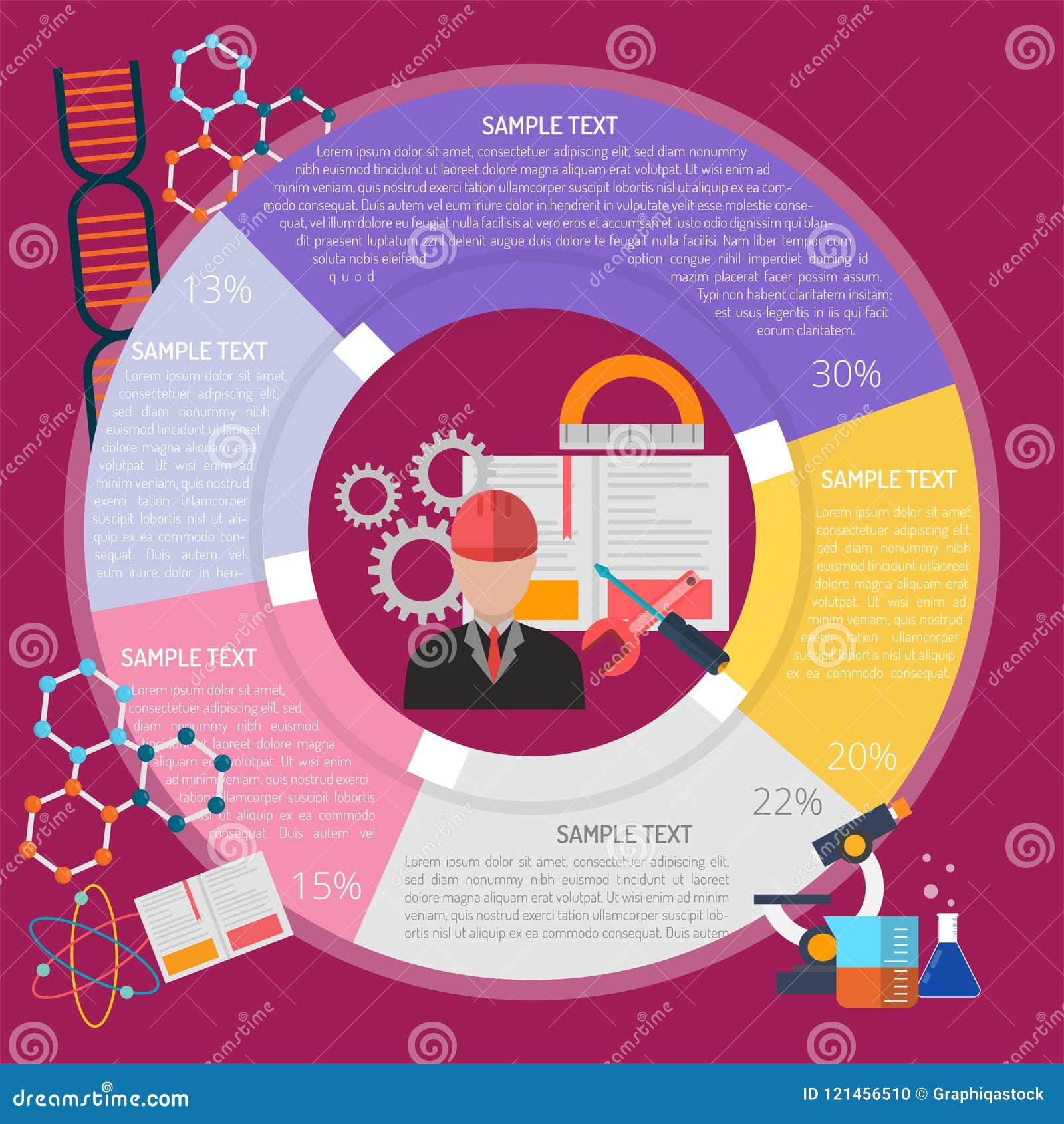 Research for Engineering Infographic Stock Vector - Illustration of ...