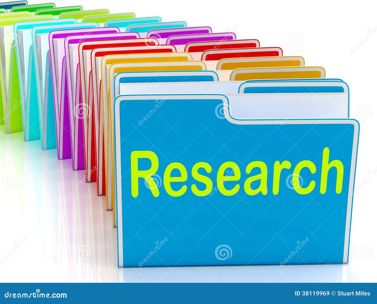 Research Folders Mean Investigation Stock Image | CartoonDealer.com ...