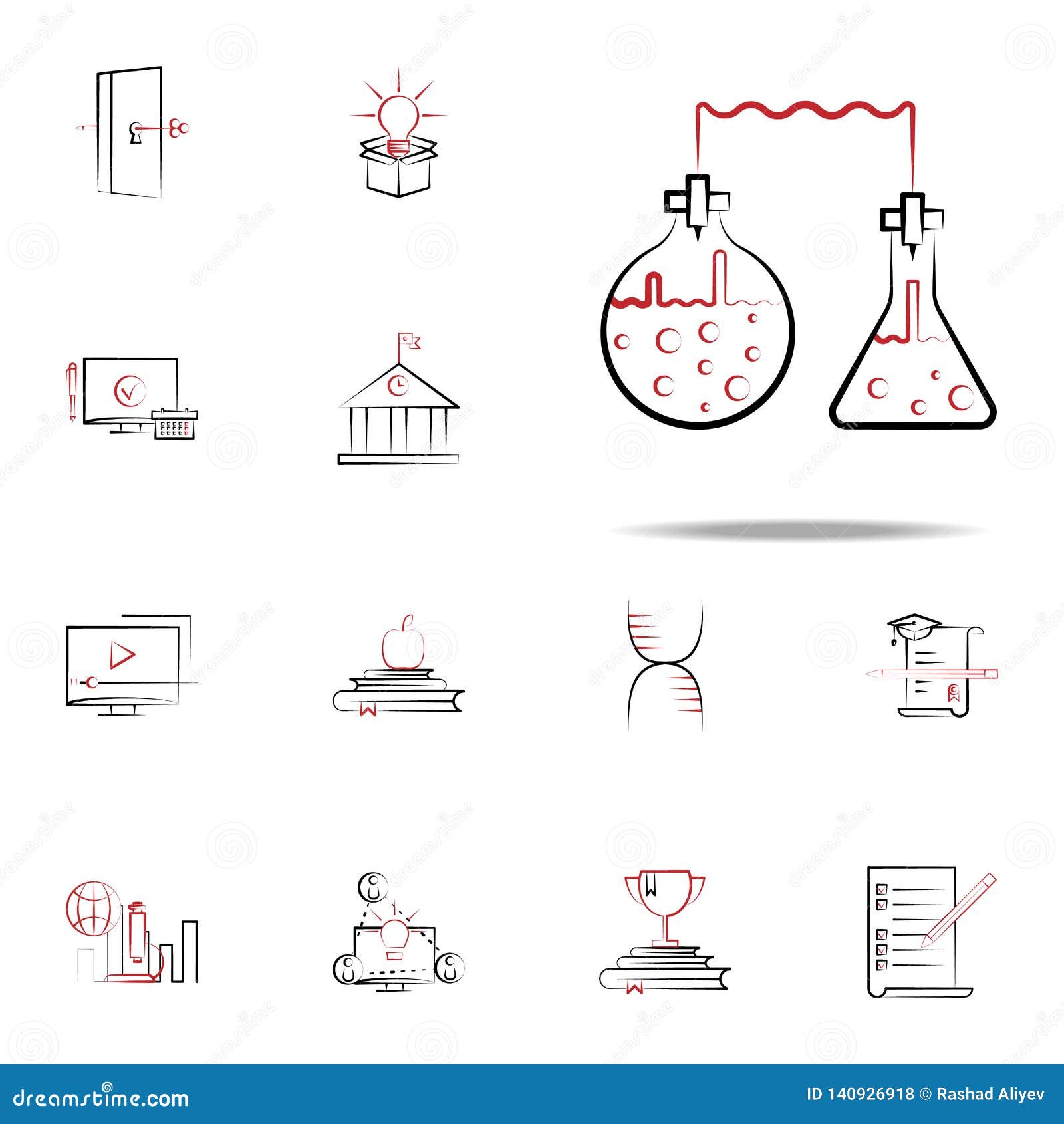Research Icon. Education Icons Universal Set for Web and Mobile Stock ...