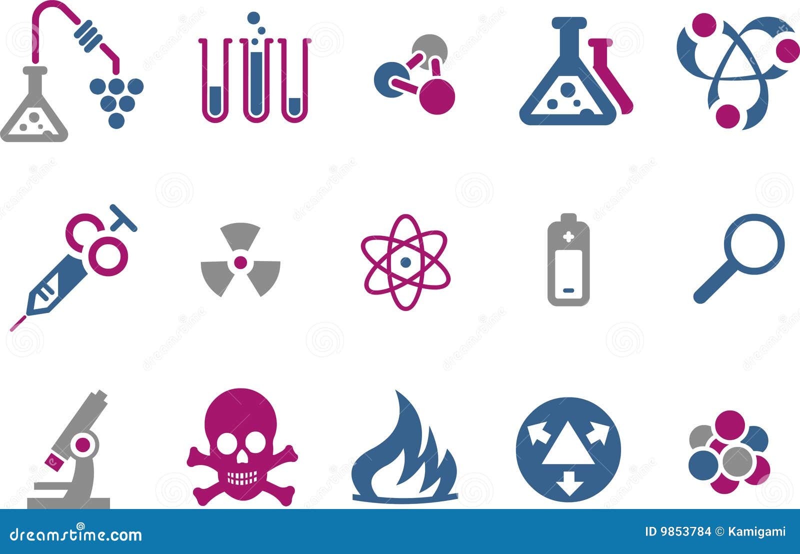 Research icon set stock vector. Illustration of capsule - 9853784