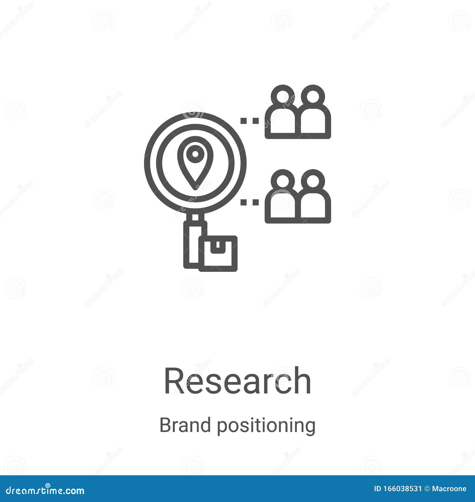 Brand Positioning Icon Vector From Brand Positioning Collection. Thin ...