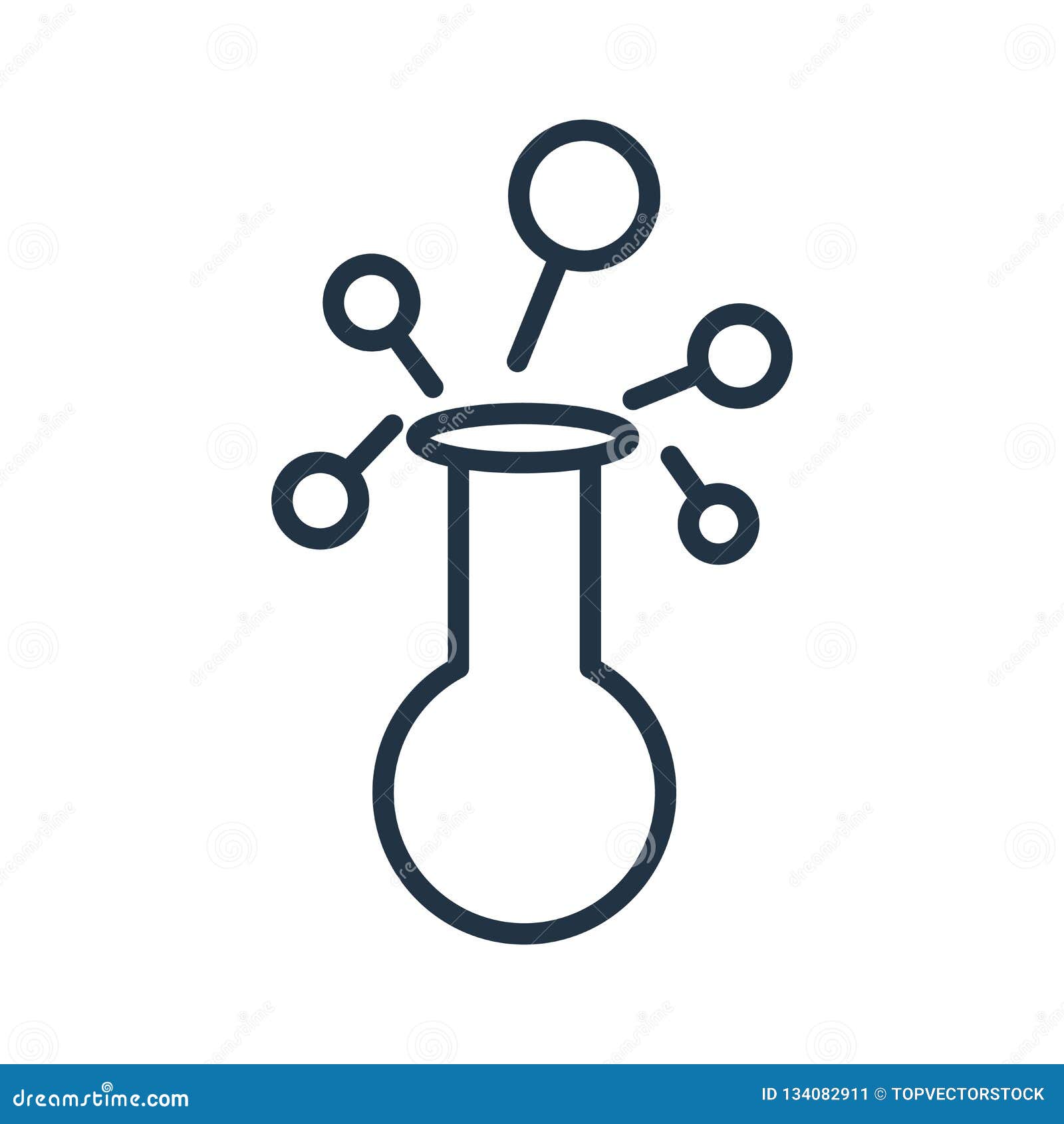 Research Icon Vector Isolated on White Background, Research Sign Stock ...