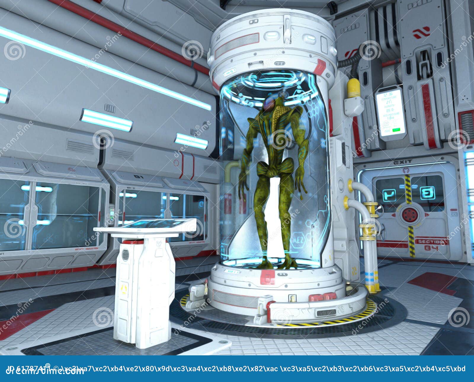 Research institute stock image. Image of spaceship, experiment - 61787411