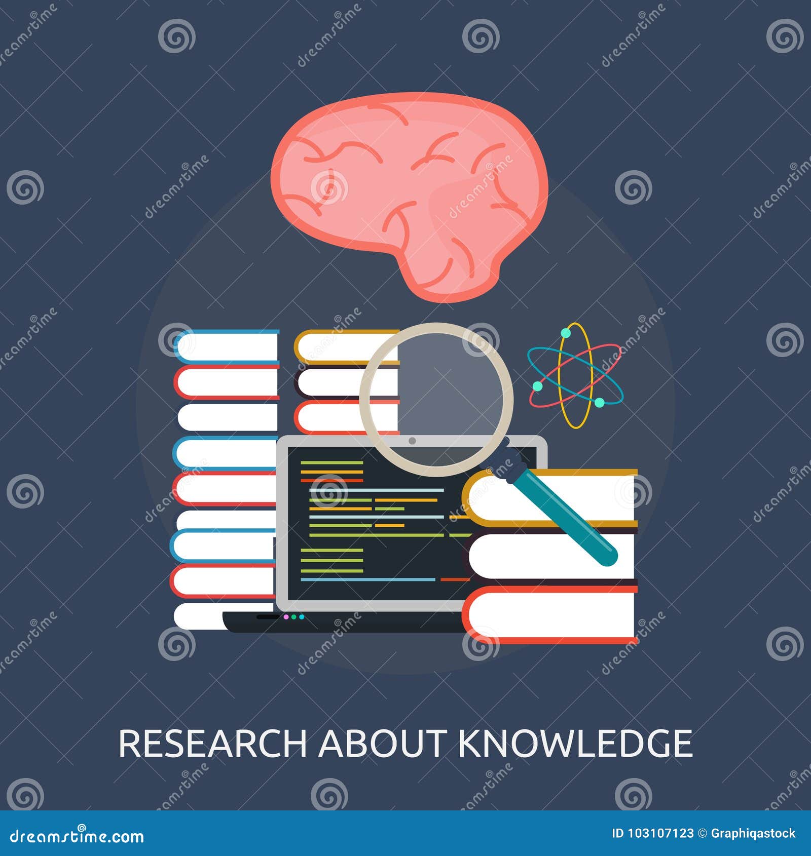 Research about Knowledge Conceptual Design Stock Vector - Illustration ...