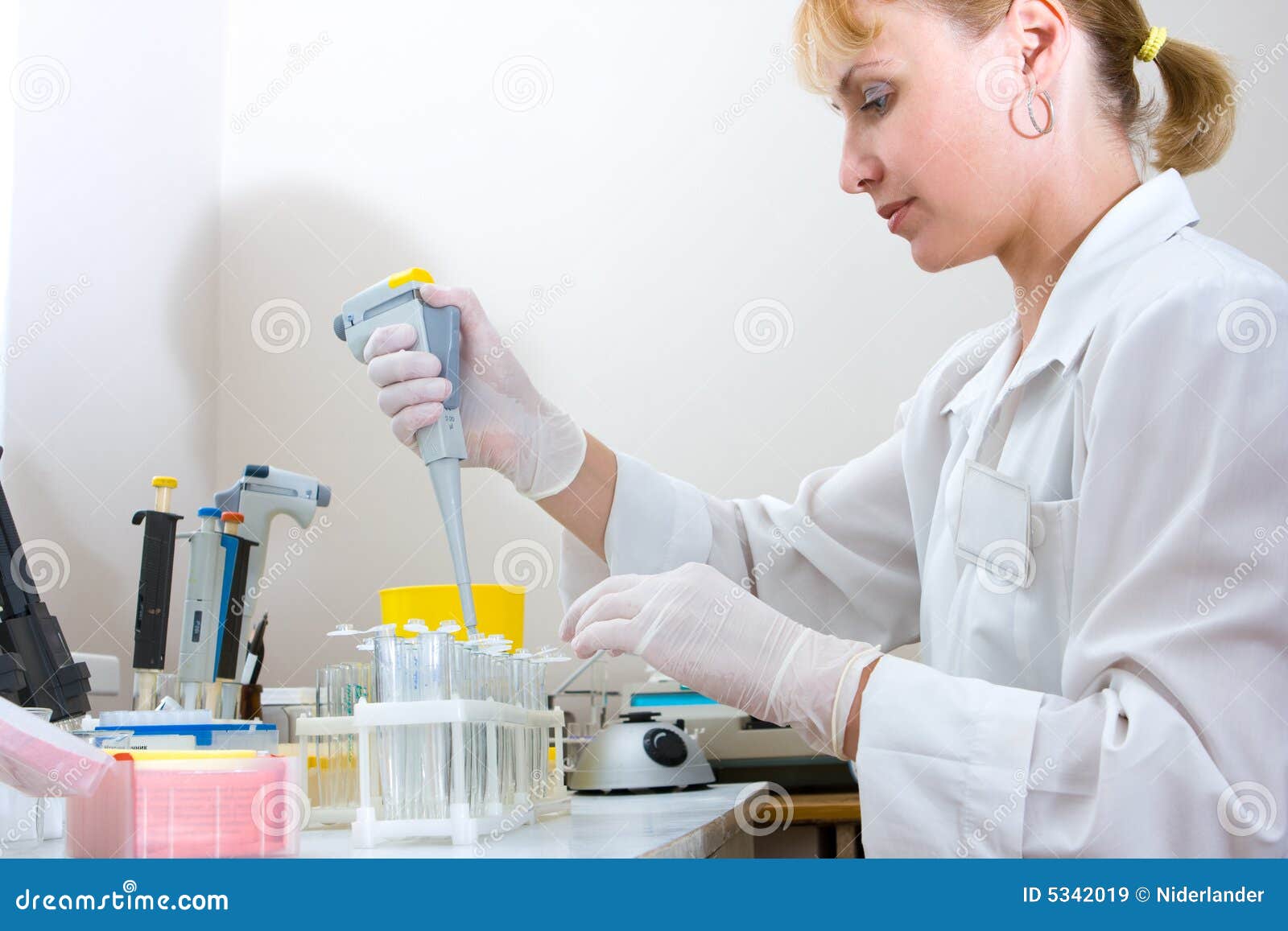 Research in laboratory stock image. Image of scientist - 5342019