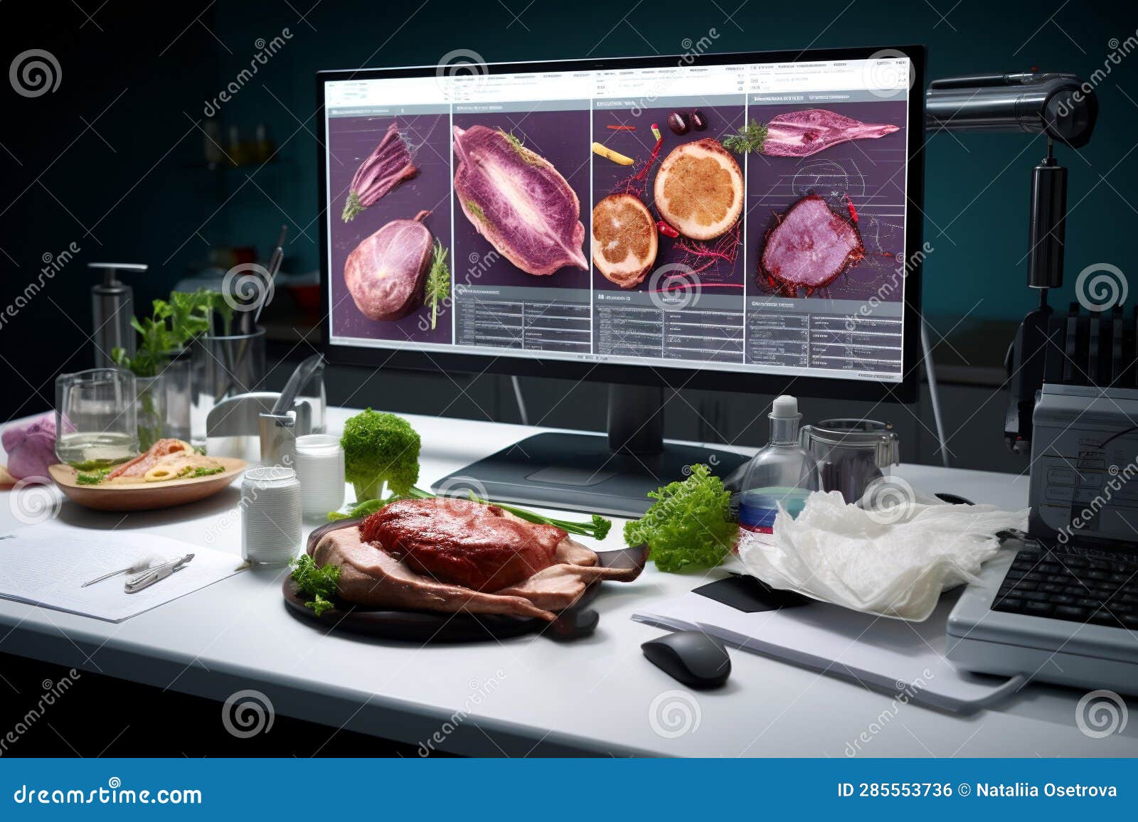 Research Laboratory for Food Testing. Examination of Food Products ...