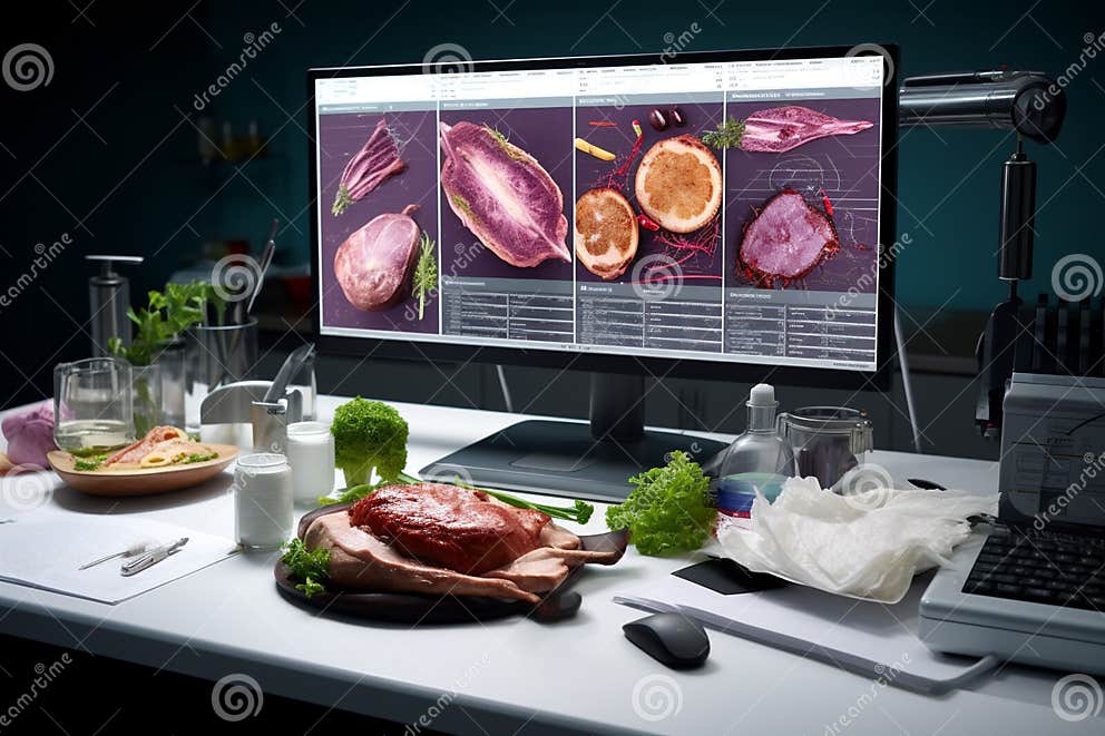 Research Laboratory for Food Testing. Examination of Food Products ...
