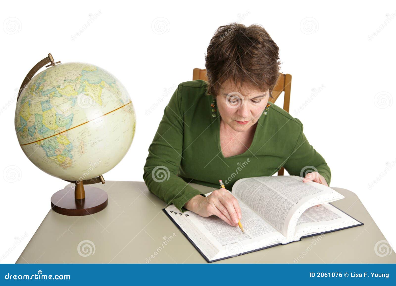 Research in Library stock photo. Image of hair, mature - 2061076