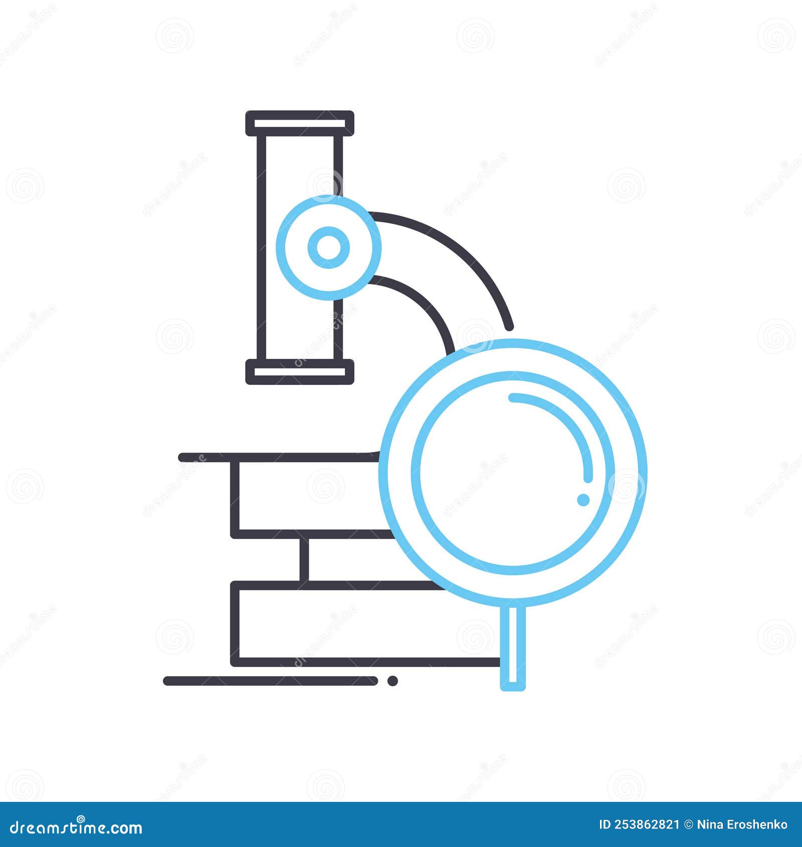 Research Line Icon, Outline Symbol, Vector Illustration, Concept Sign ... Research Line Icon, Outline Symbol, Vector Illustration, Concept Sign ...