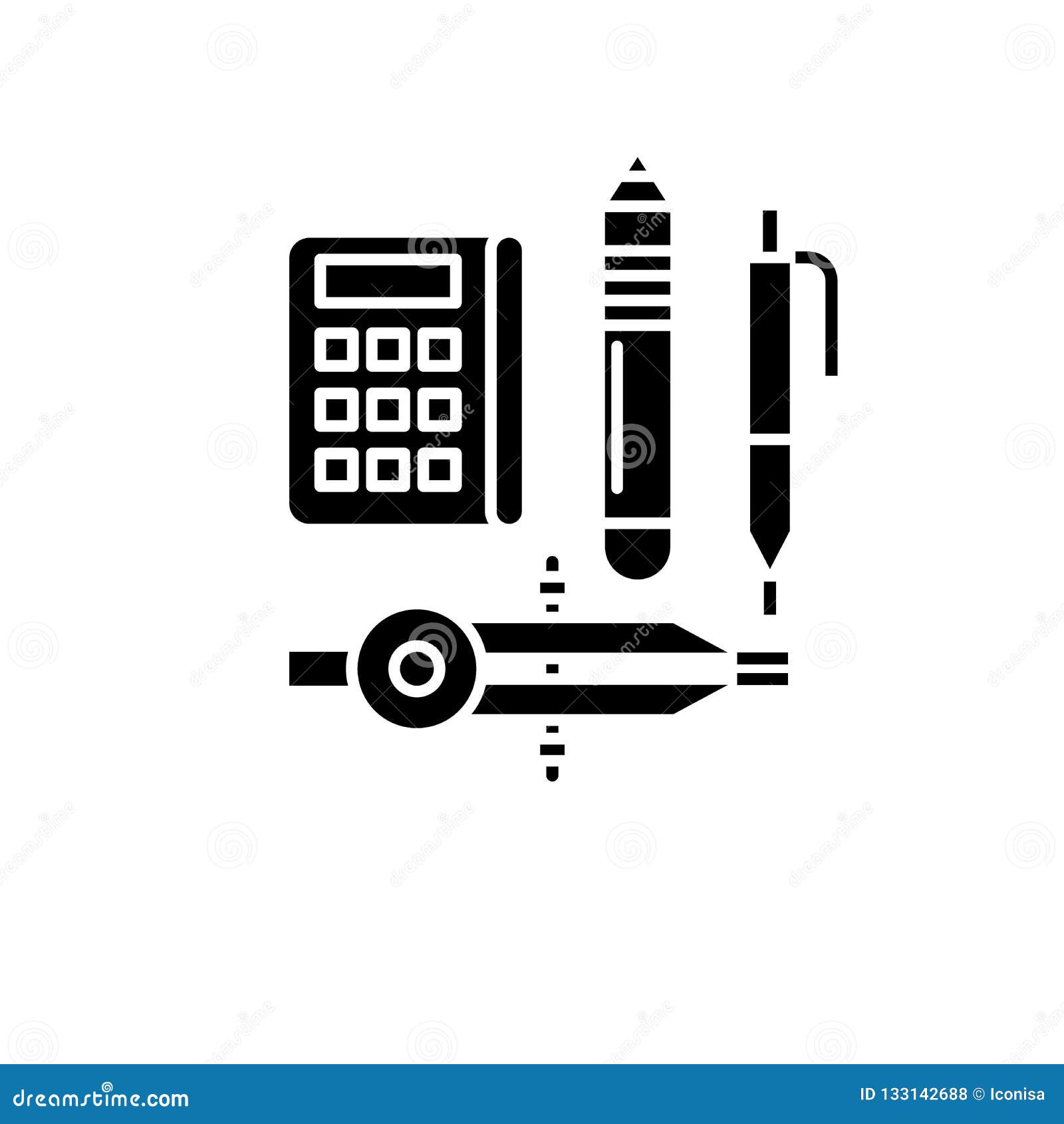 Research Method Black Icon, Vector Sign on Isolated Background ...