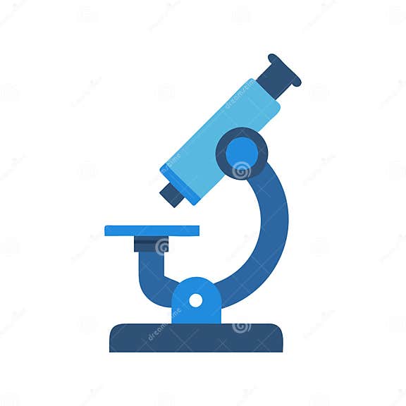Research Microscope Icon for Education Stock Vector - Illustration of ...