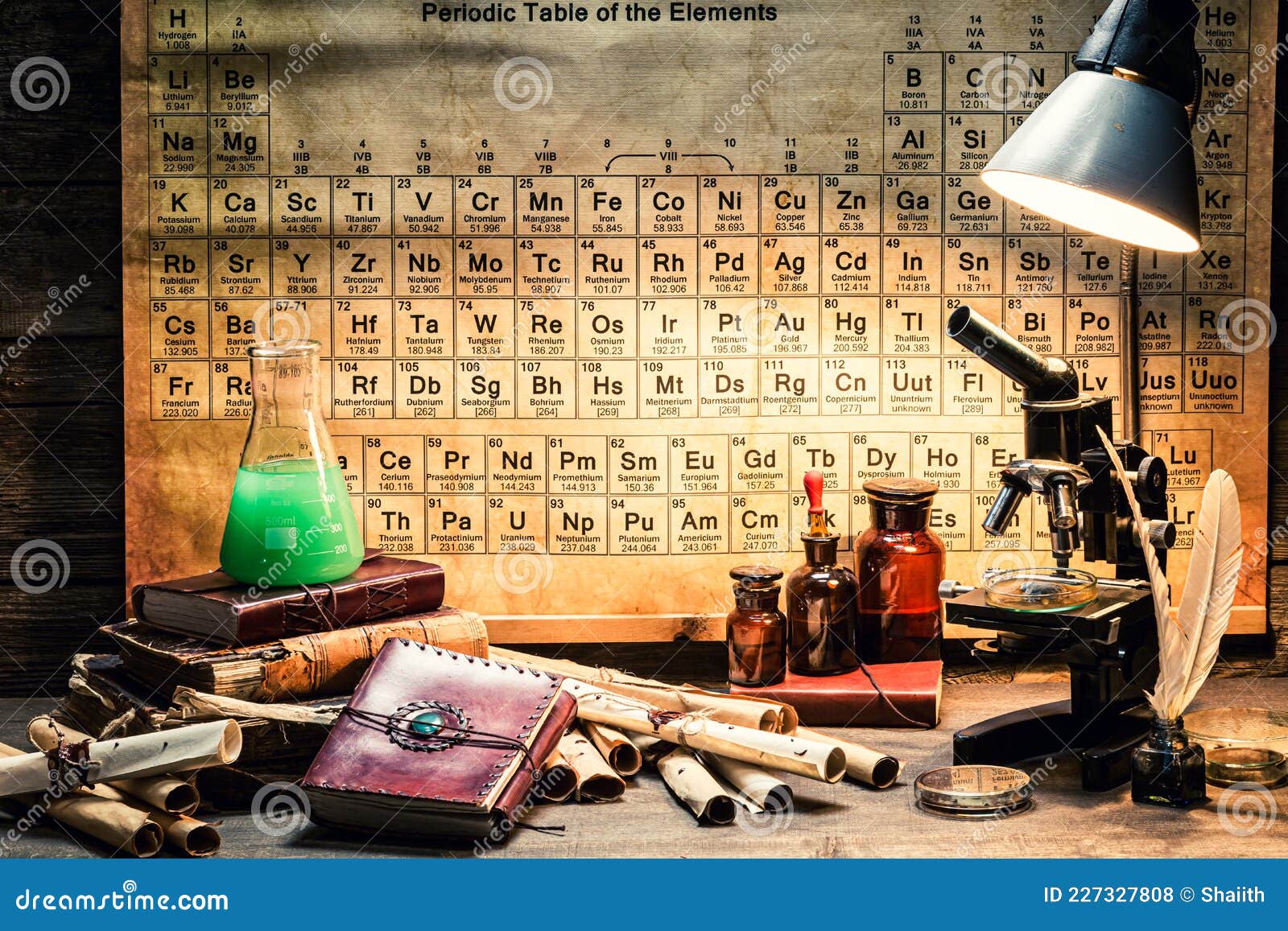Research in Old Laboratory. Practical Chemistry Classes Stock Photo ...