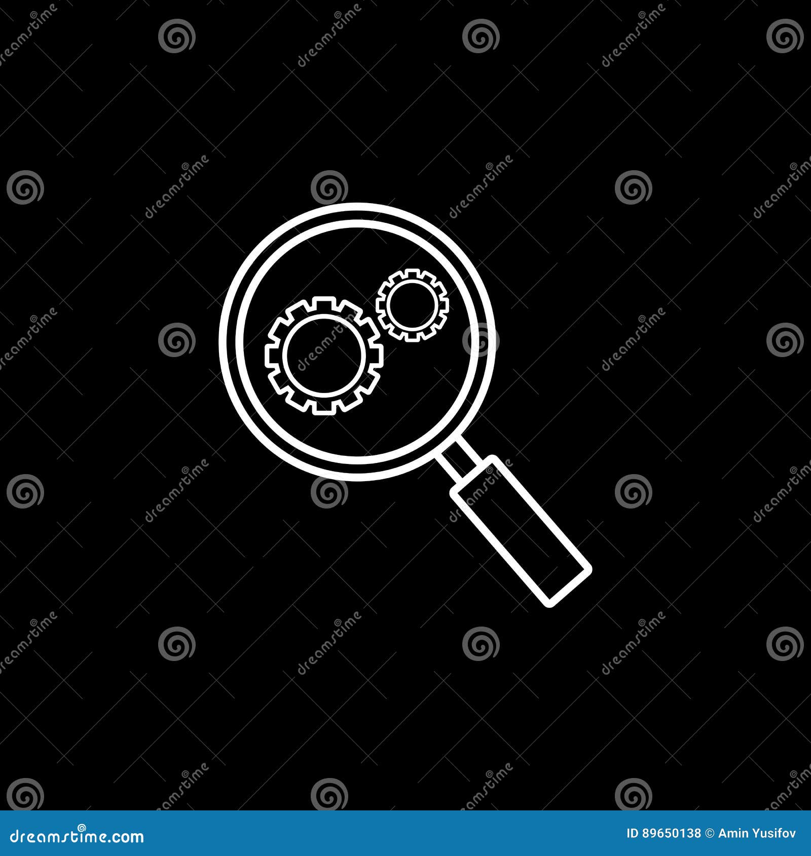 Research Optimization Line Icon Stock Vector - Illustration of linear ...