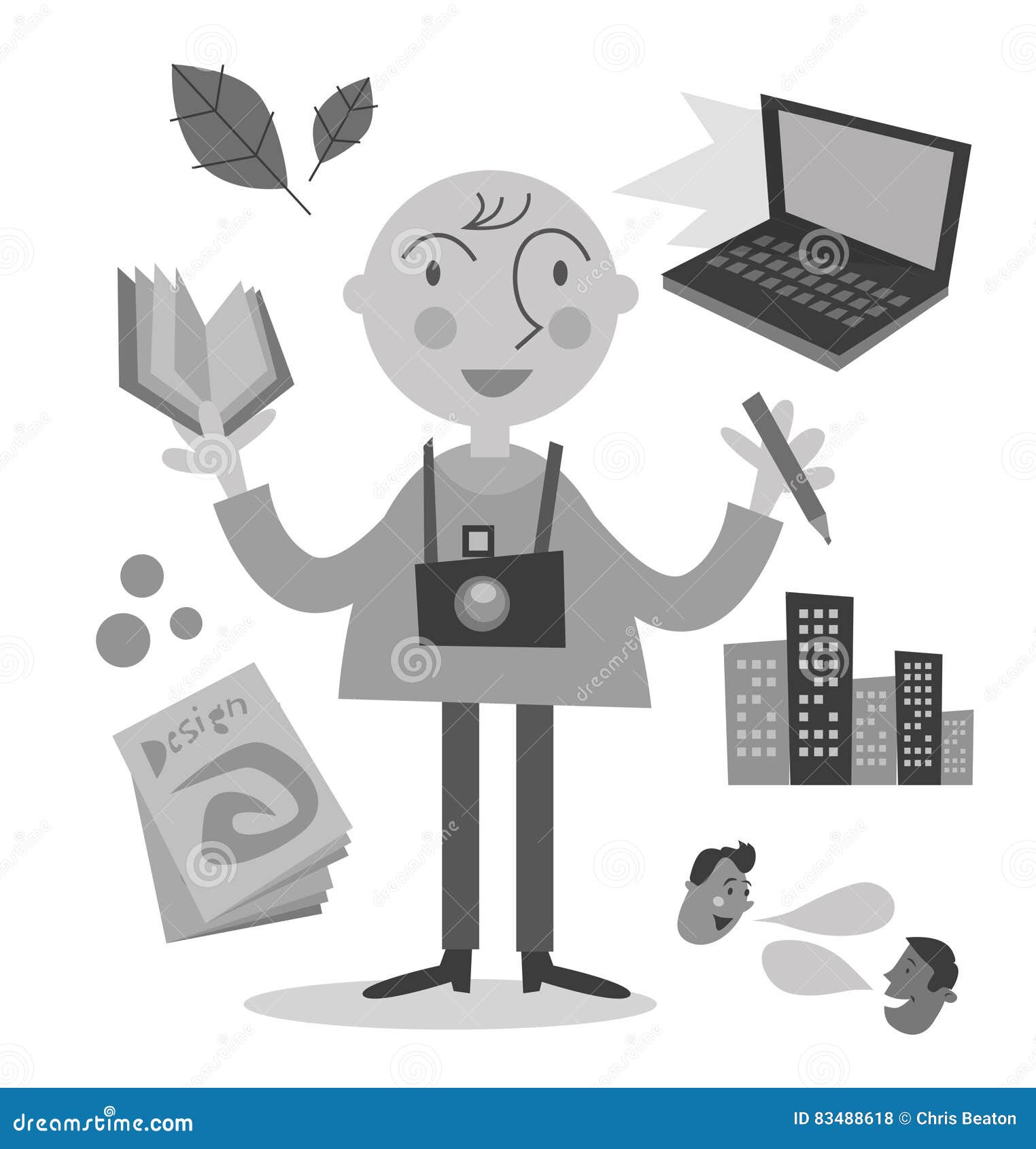 Research stock vector. Illustration of research, design - 83488618