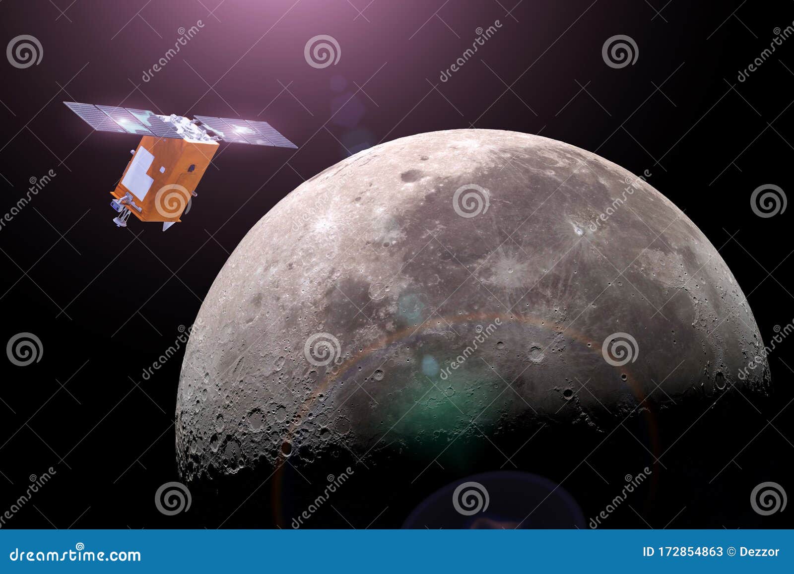 Research Satellite Rover Probe Of Various Space Planets, Satellites ...
