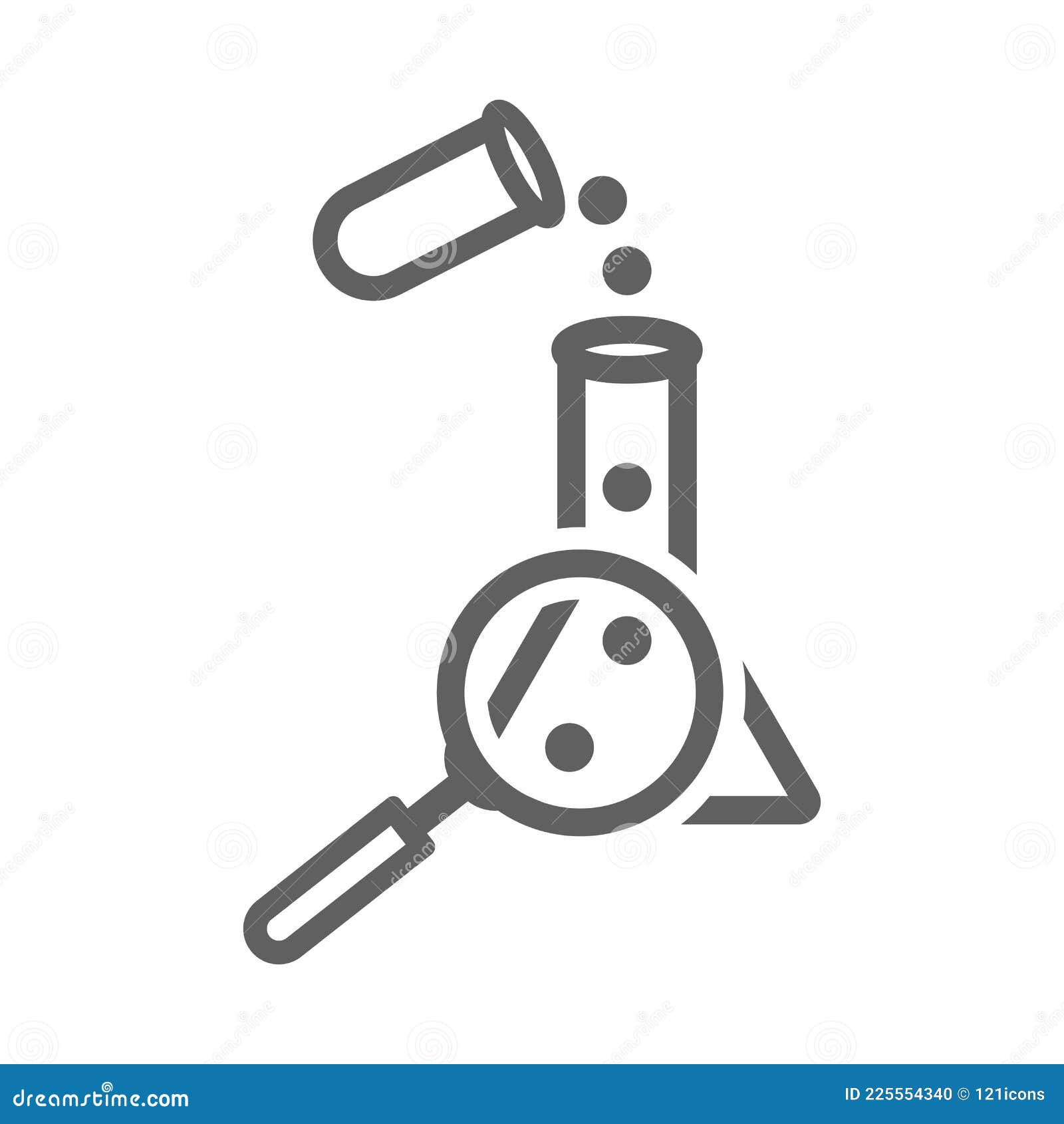 Research, Science, Laboratory Icon. Gray Vector Graphics Stock Vector ...