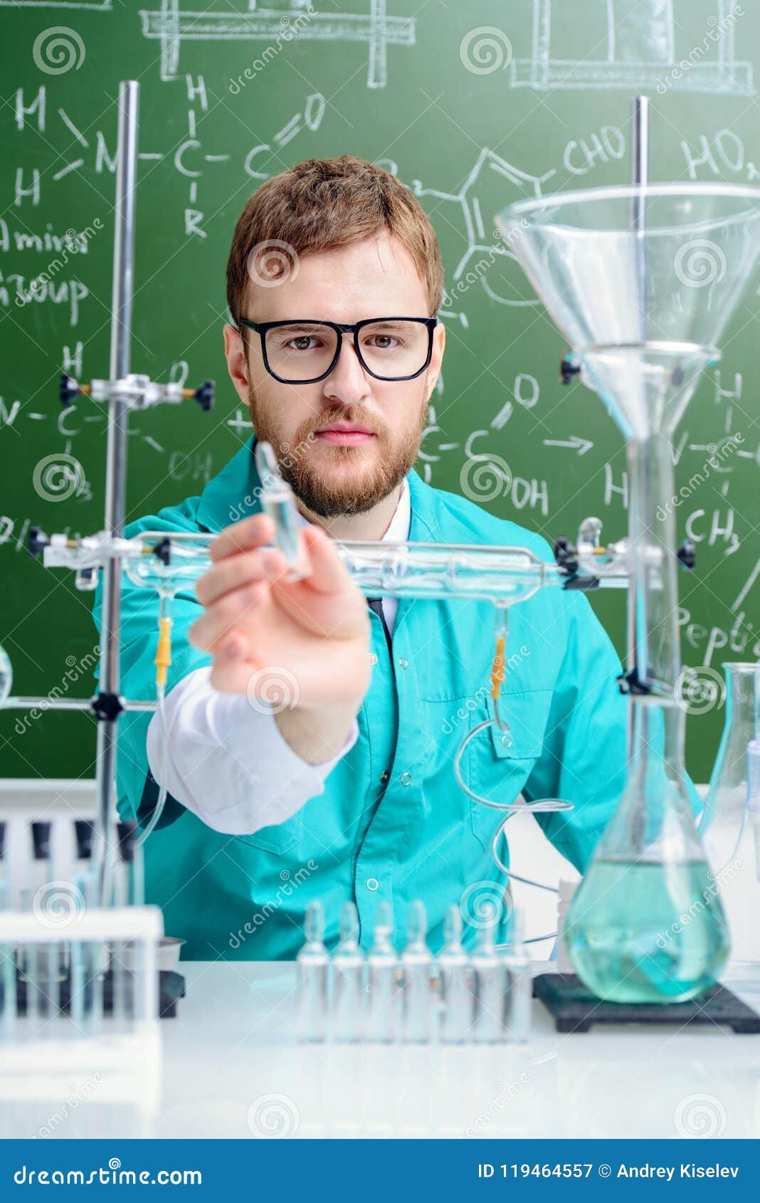 Research in science stock image. Image of glass, instructor - 119464557