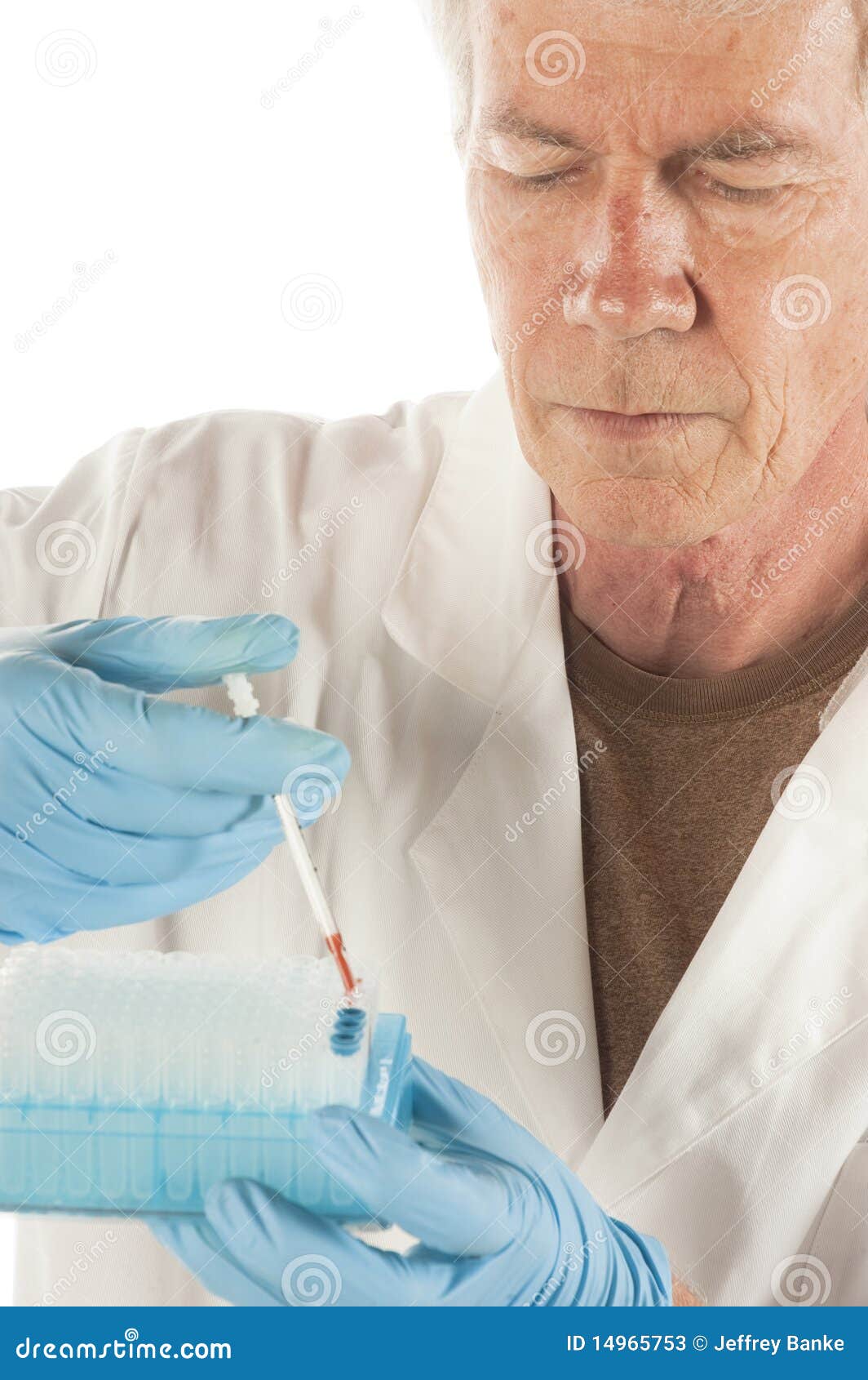 Research Scientist Injecting Stock Image - Image of study, hazard: 14965753