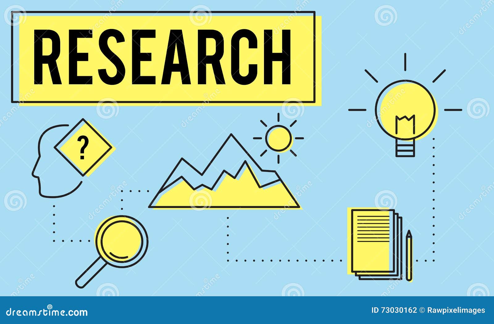 Research Searching Search Study Researcher Concept Stock Illustration ...