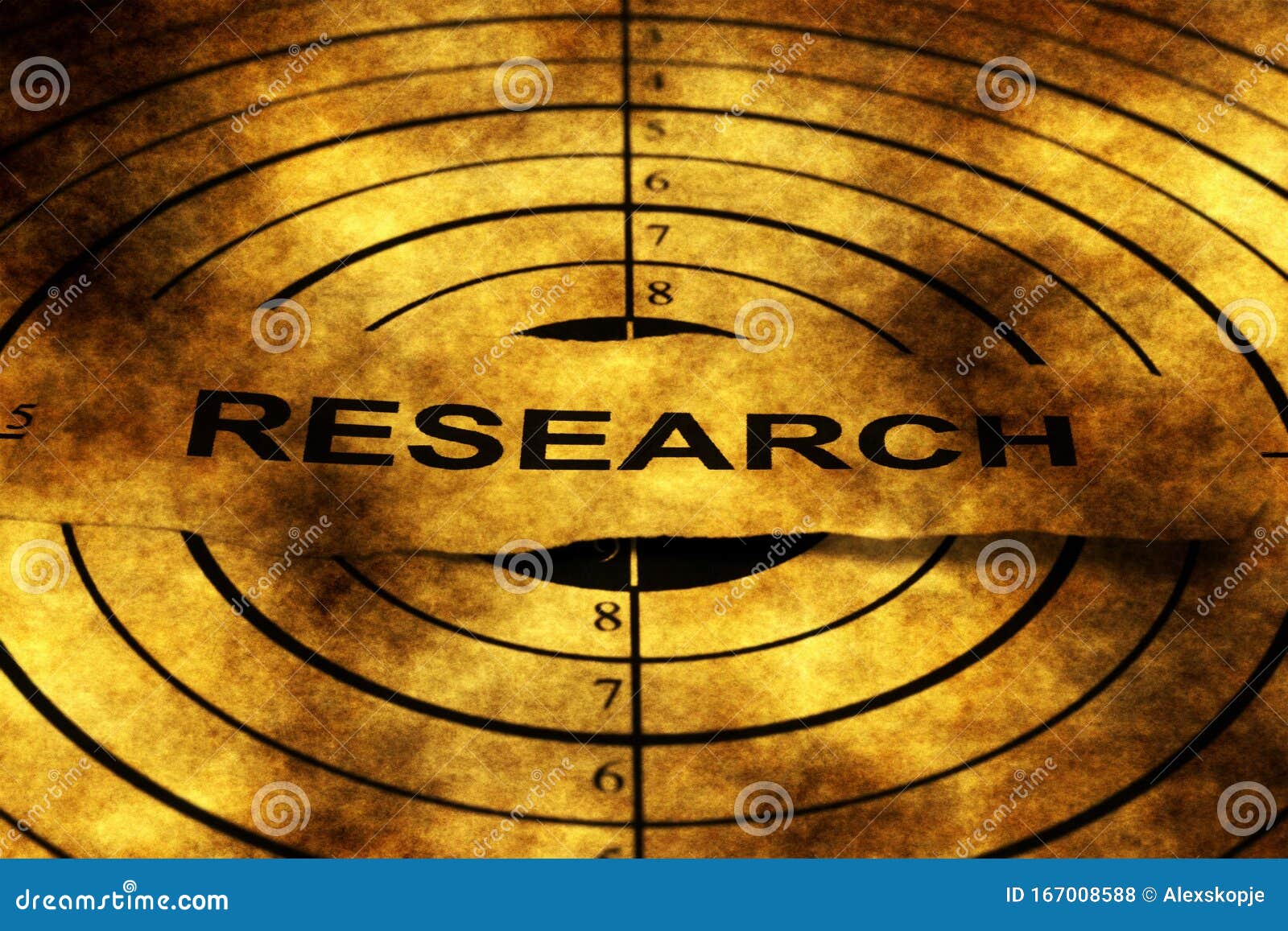 Research Target Grunge Concept Stock Photo - Image of information ...