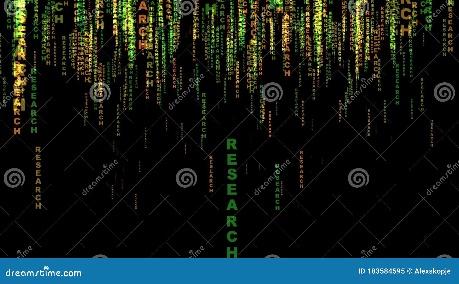 Research Text Matrix Style Concept Stock Video - Video of information ...