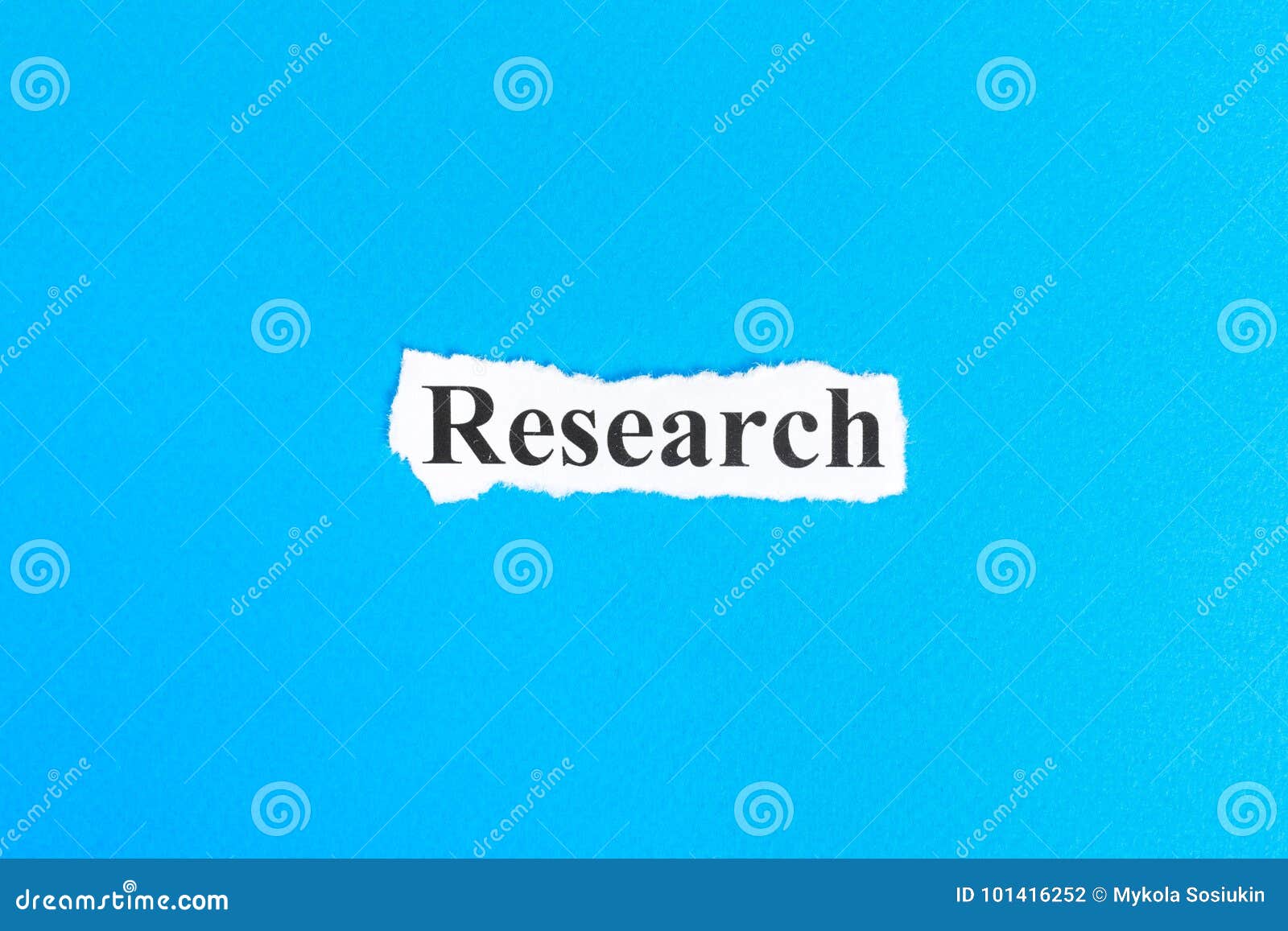 Research Text on Paper. Word Research on Torn Paper Stock Photo - Image ...