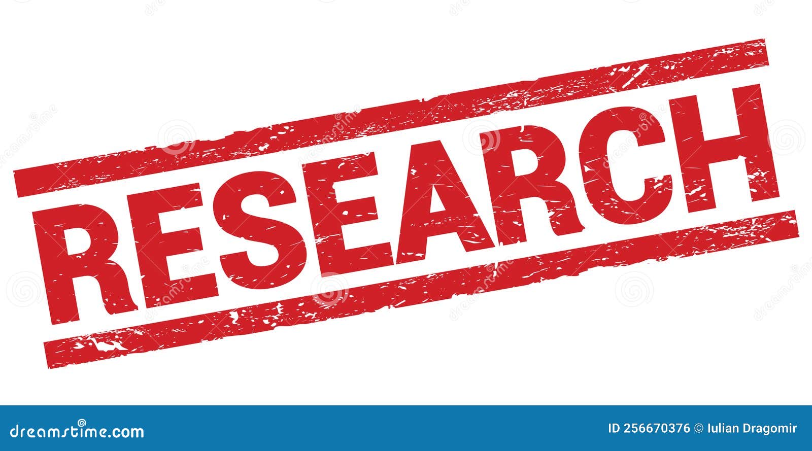 RESEARCH Text on Red Rectangle Stamp Sign Stock Illustration ...