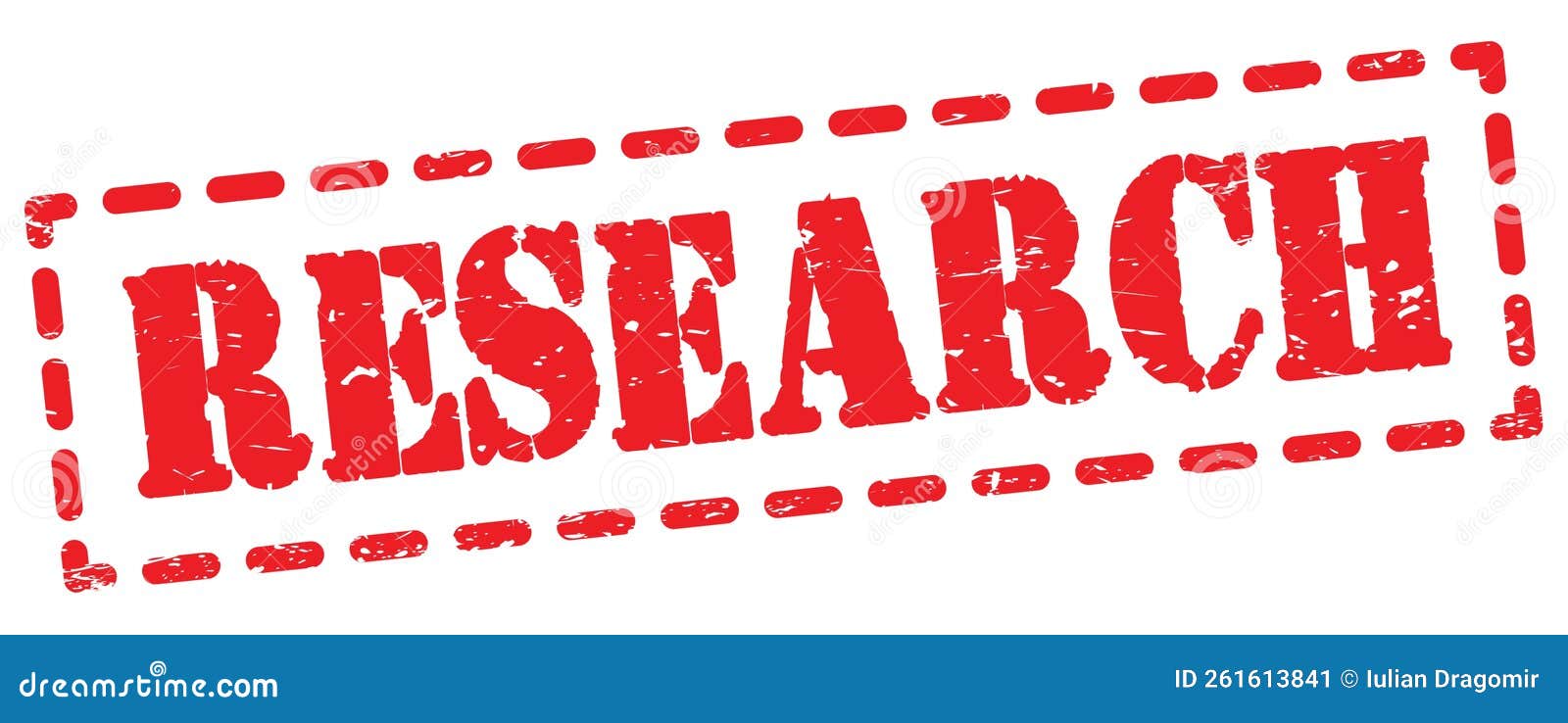 RESEARCH Text Written on Red Stamp Sign Stock Illustration ...