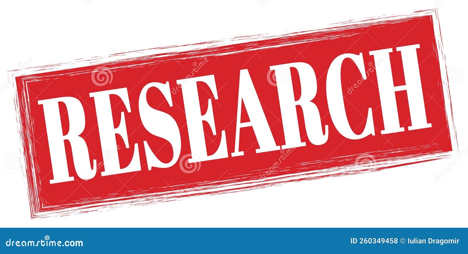 RESEARCH Text Written on Red Stamp Sign Stock Illustration ...