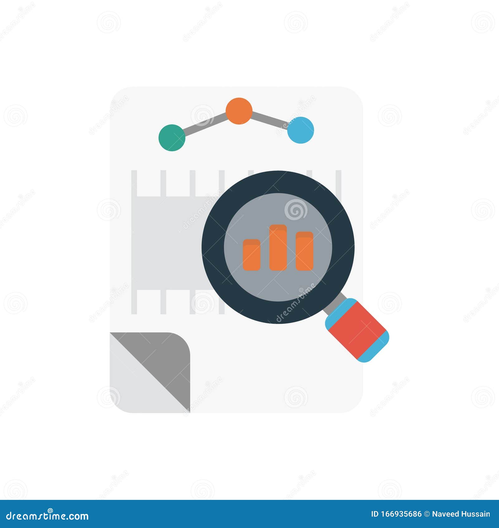 Research Vector Flat Color Icon Stock Illustration - Illustration of ...