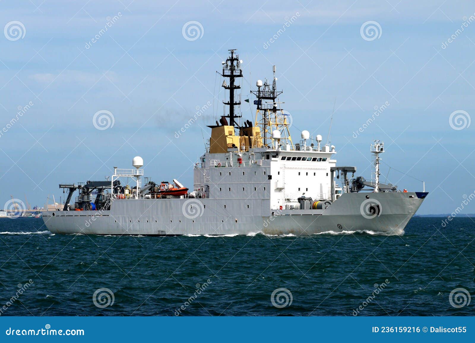 Hydrographic Survey Vessel at Sea Stock Photo - Image of energy, dive ...