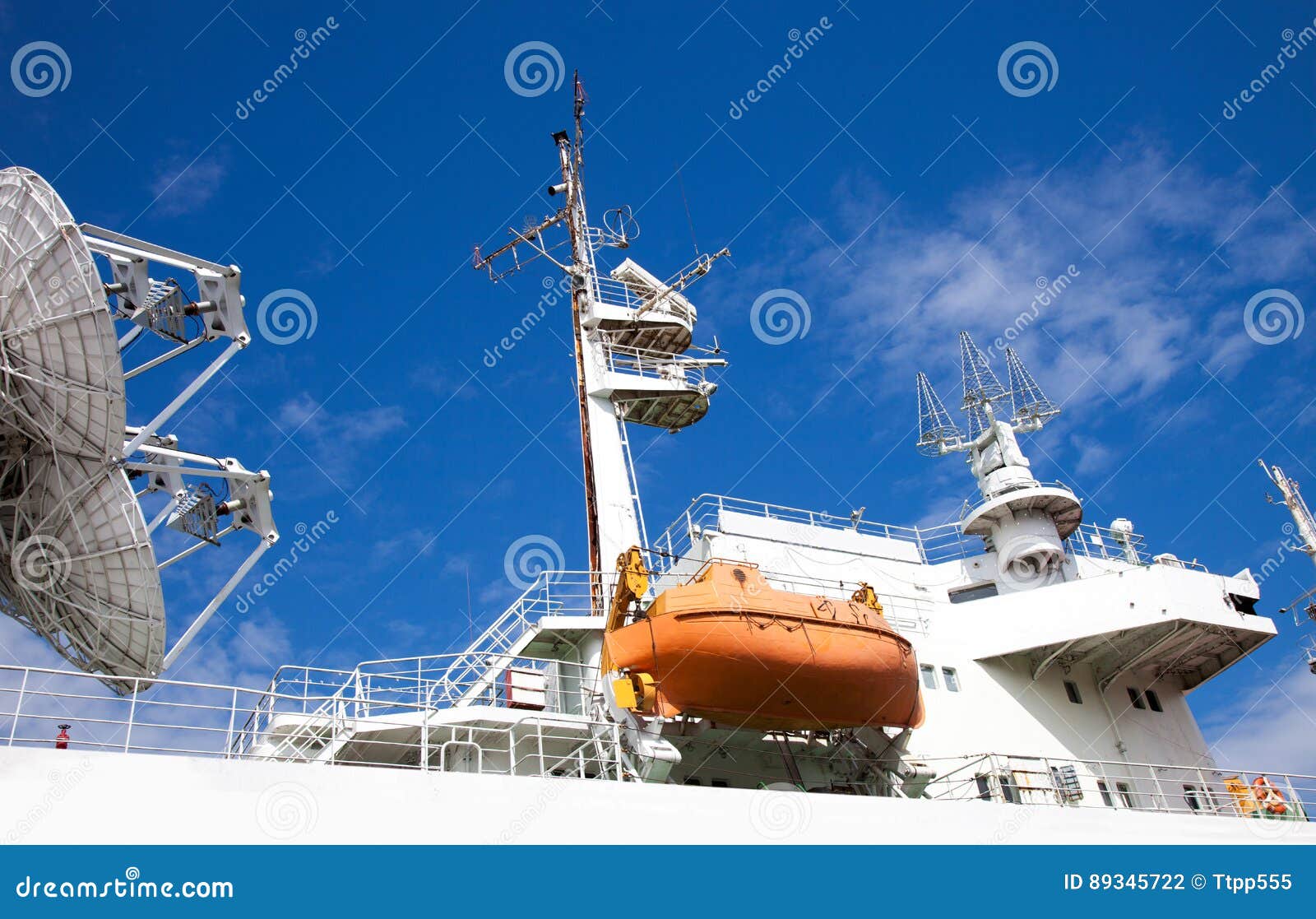 Research vessel stock photo. Image of satellite, spacecraft - 89345722