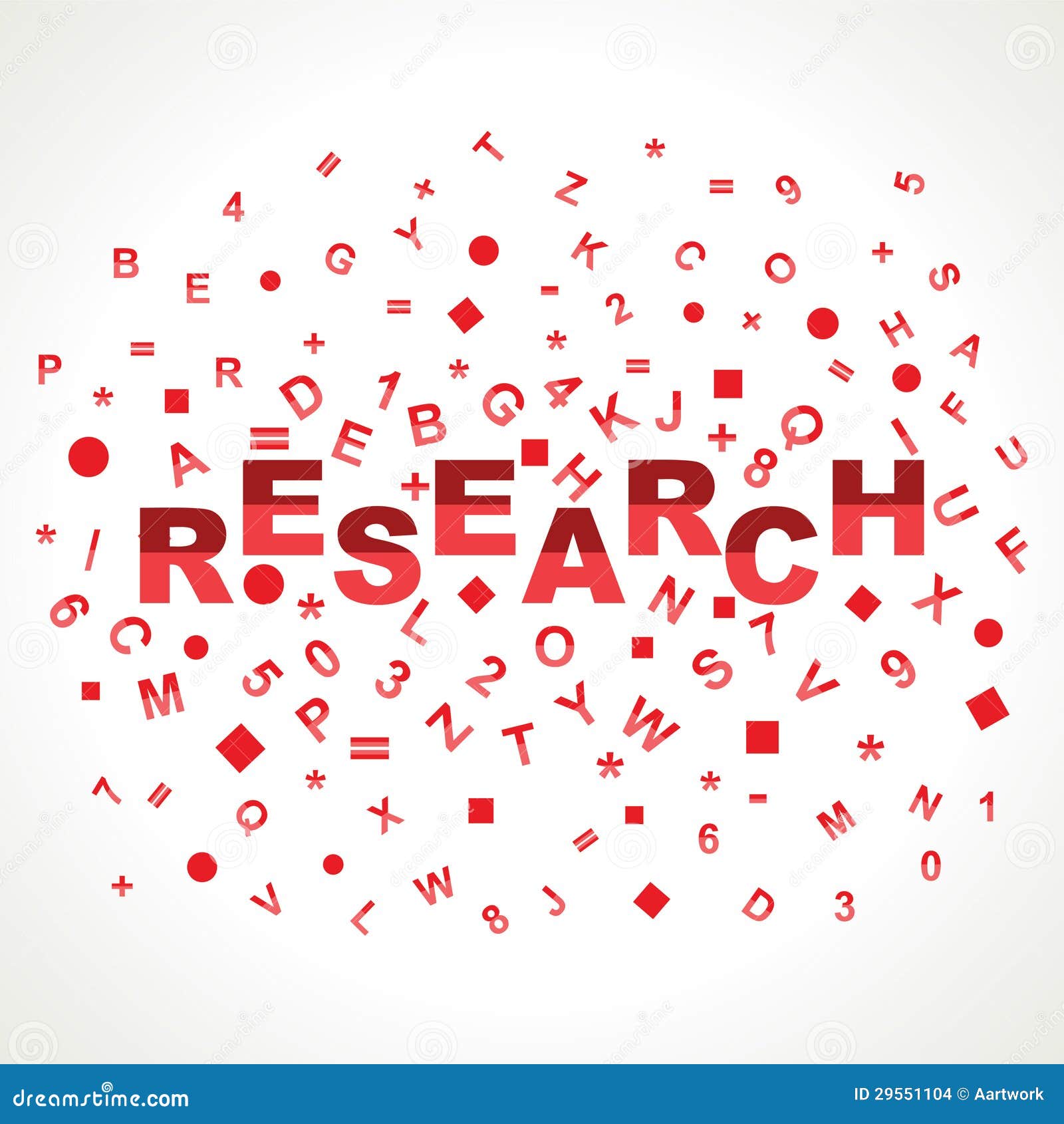 Research Word with in Alphabets Stock Vector - Illustration of business ...