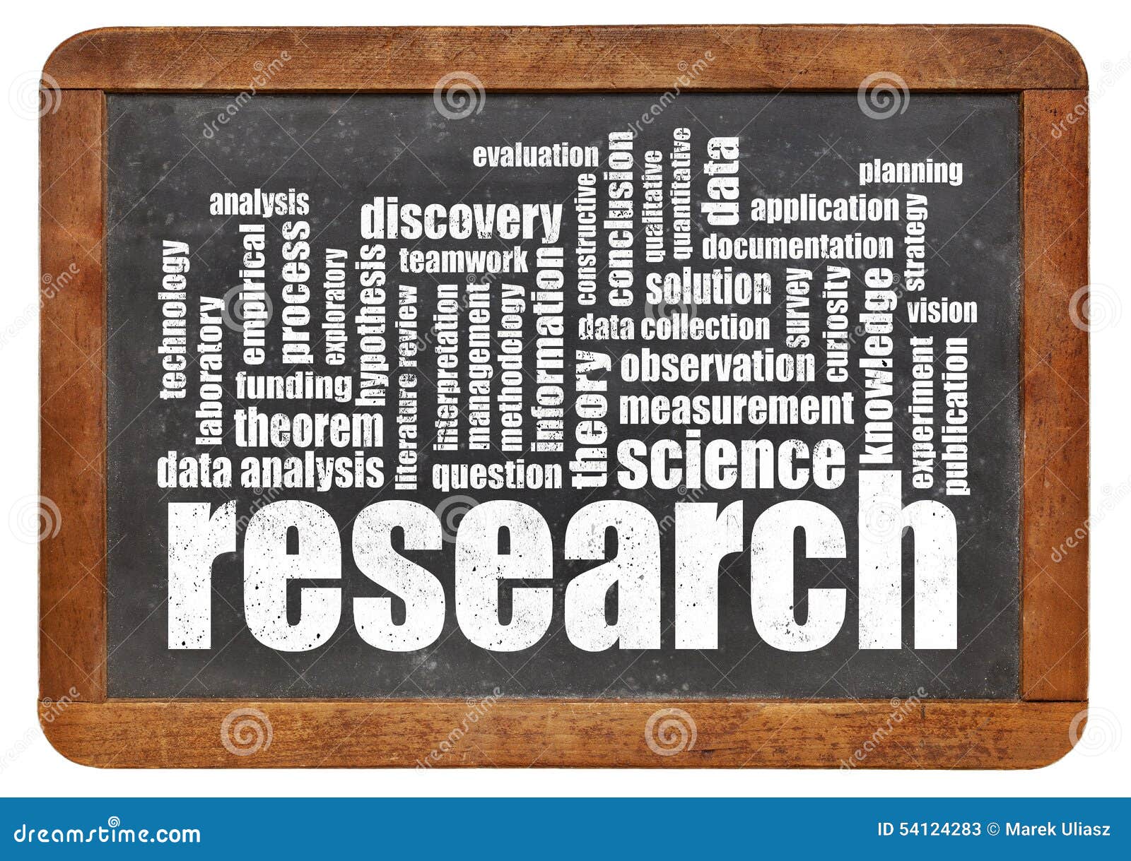 Research Word Cloud on Blackboard Stock Image - Image of laboratory ...
