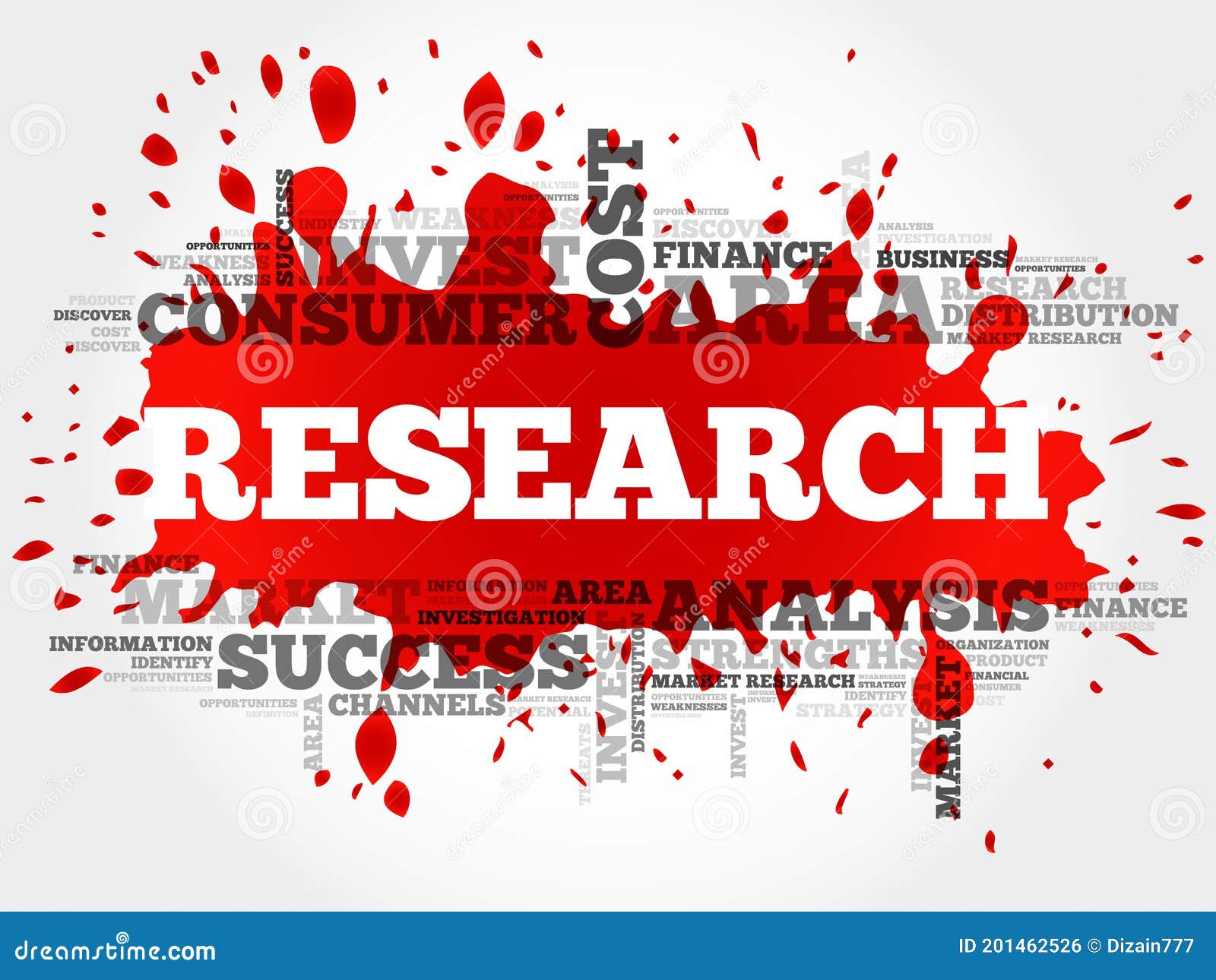 RESEARCH word cloud stock illustration. Illustration of background ...