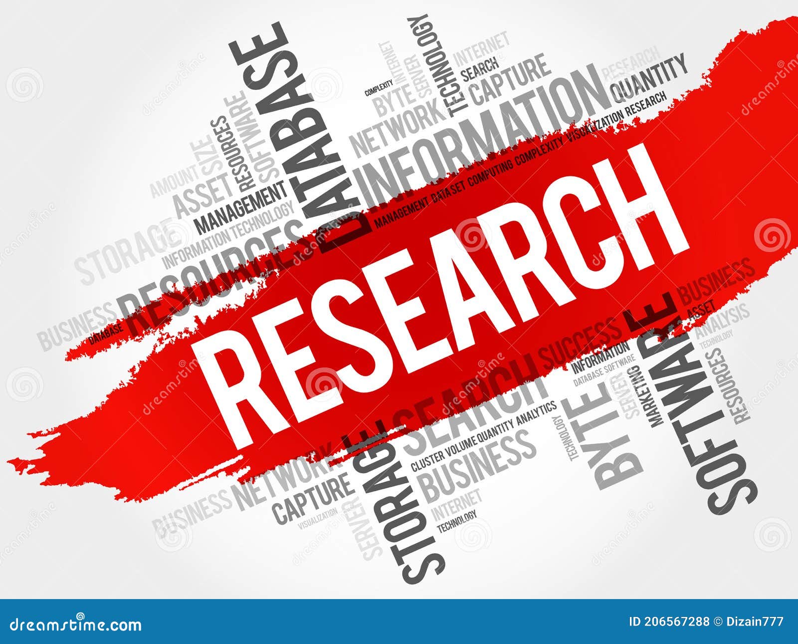 Research word cloud stock illustration. Illustration of analysis ...