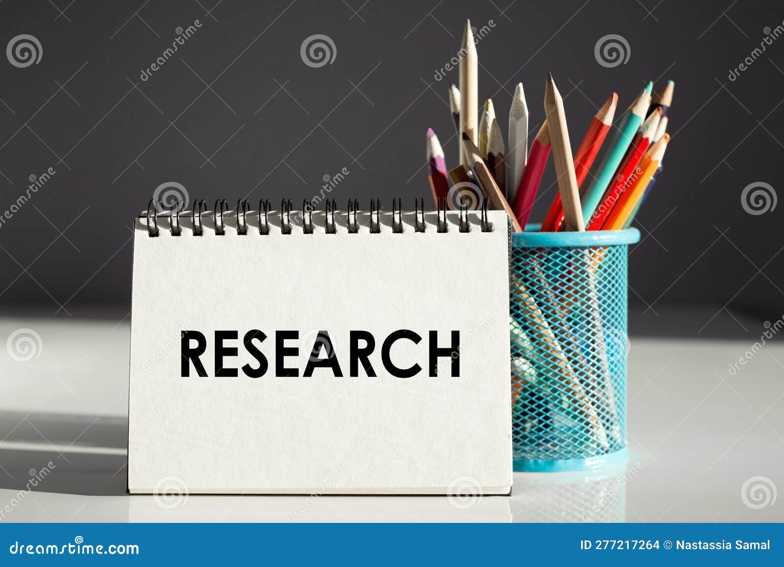 Research Word Written on Open Book. Research Text on Table, Concept ...