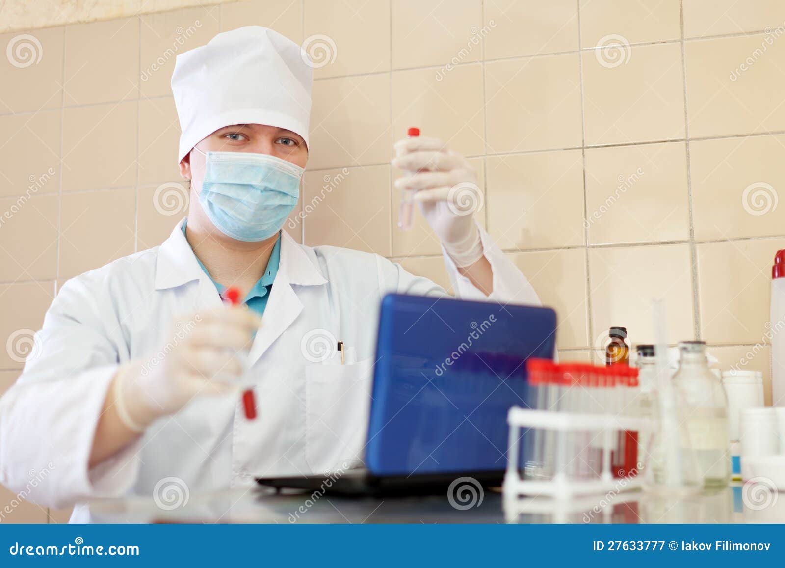 Research worker stock image. Image of haemanalysis, estimation - 27633777