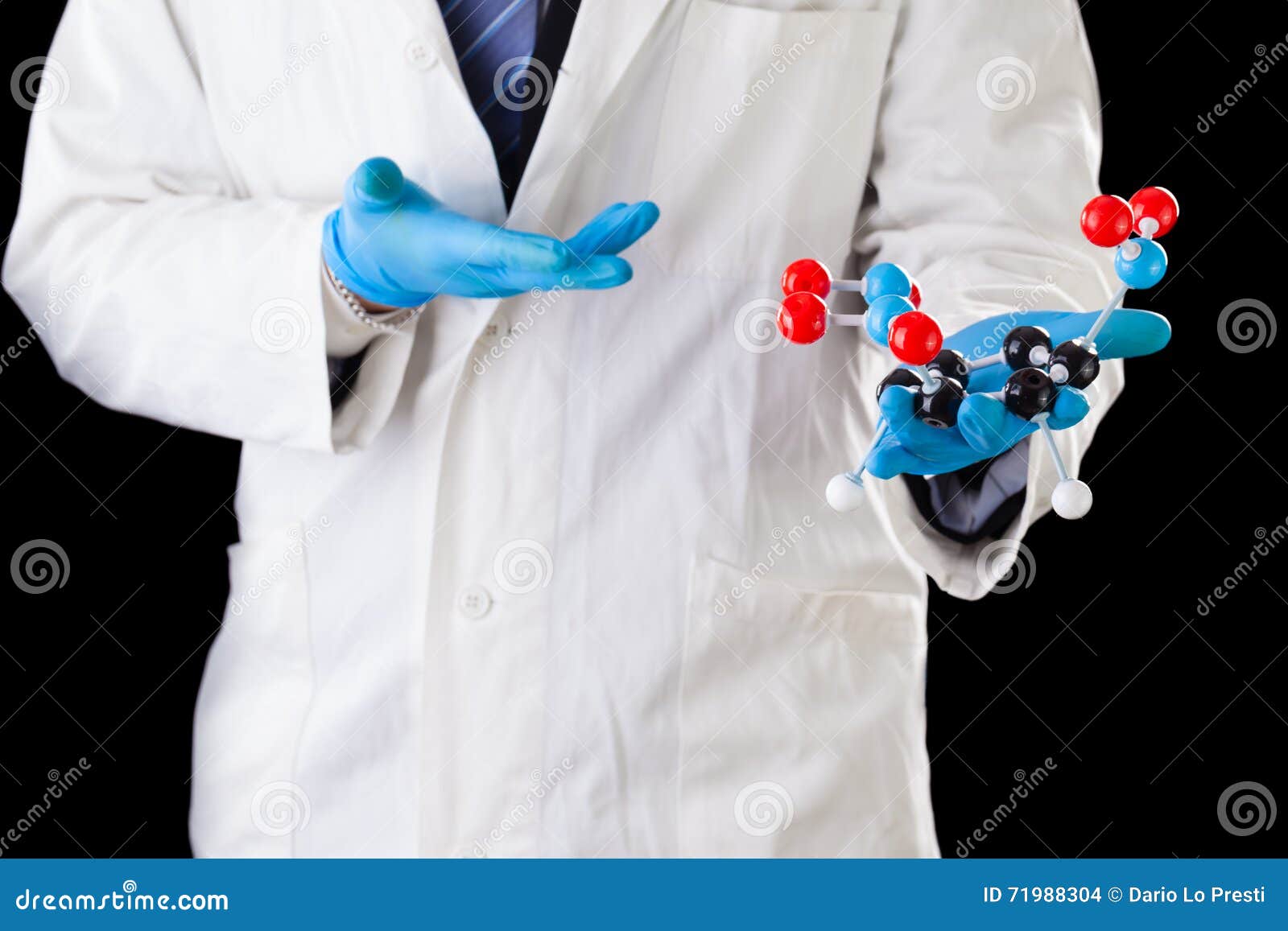 Researcher Holding a Tnt Molecule Stock Photo - Image of expertise ...