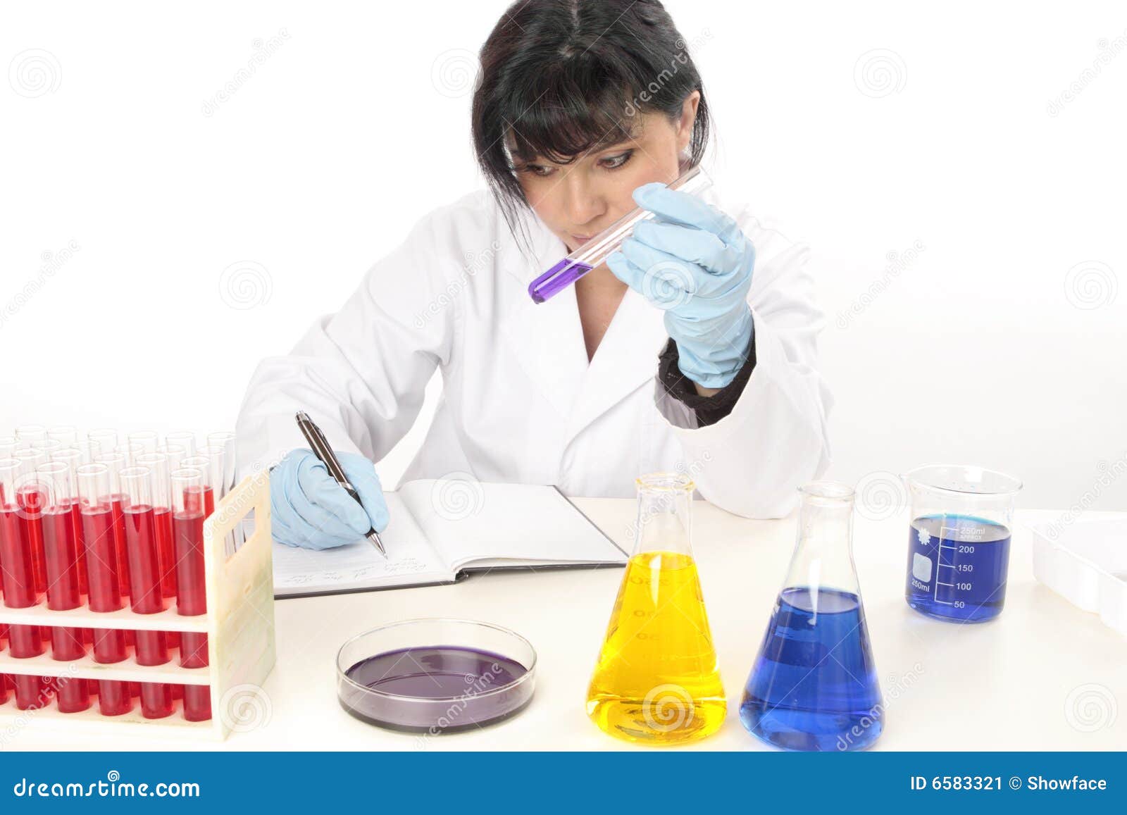 Researcher in Laboratory Conducting Tests Stock Image - Image of ...