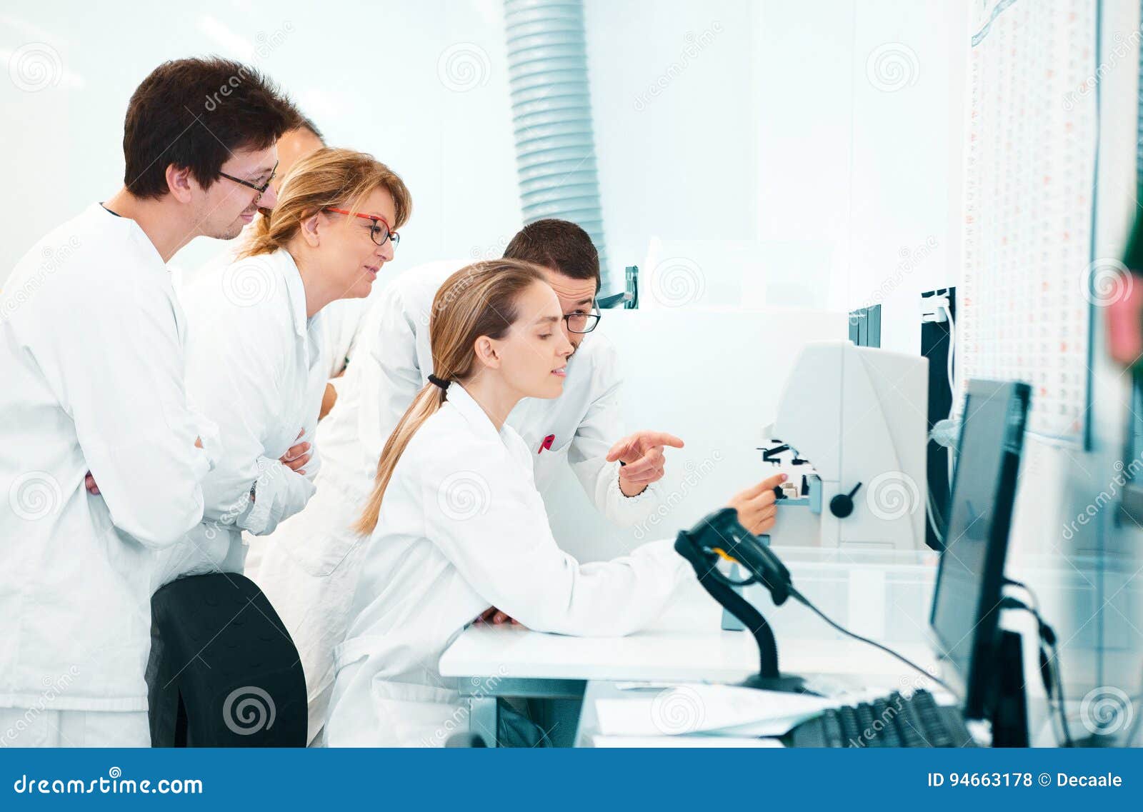 Researcher in Laboratory, Doctors with Equipments Stock Photo - Image ...