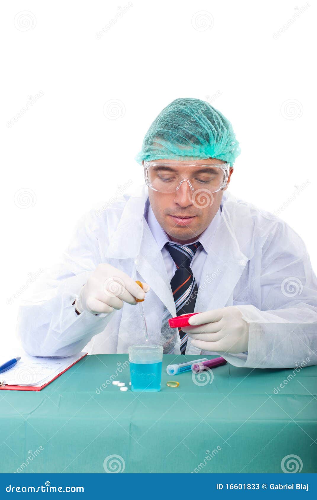 Researcher Man in Laboratory Stock Image - Image of experiment, medical ...