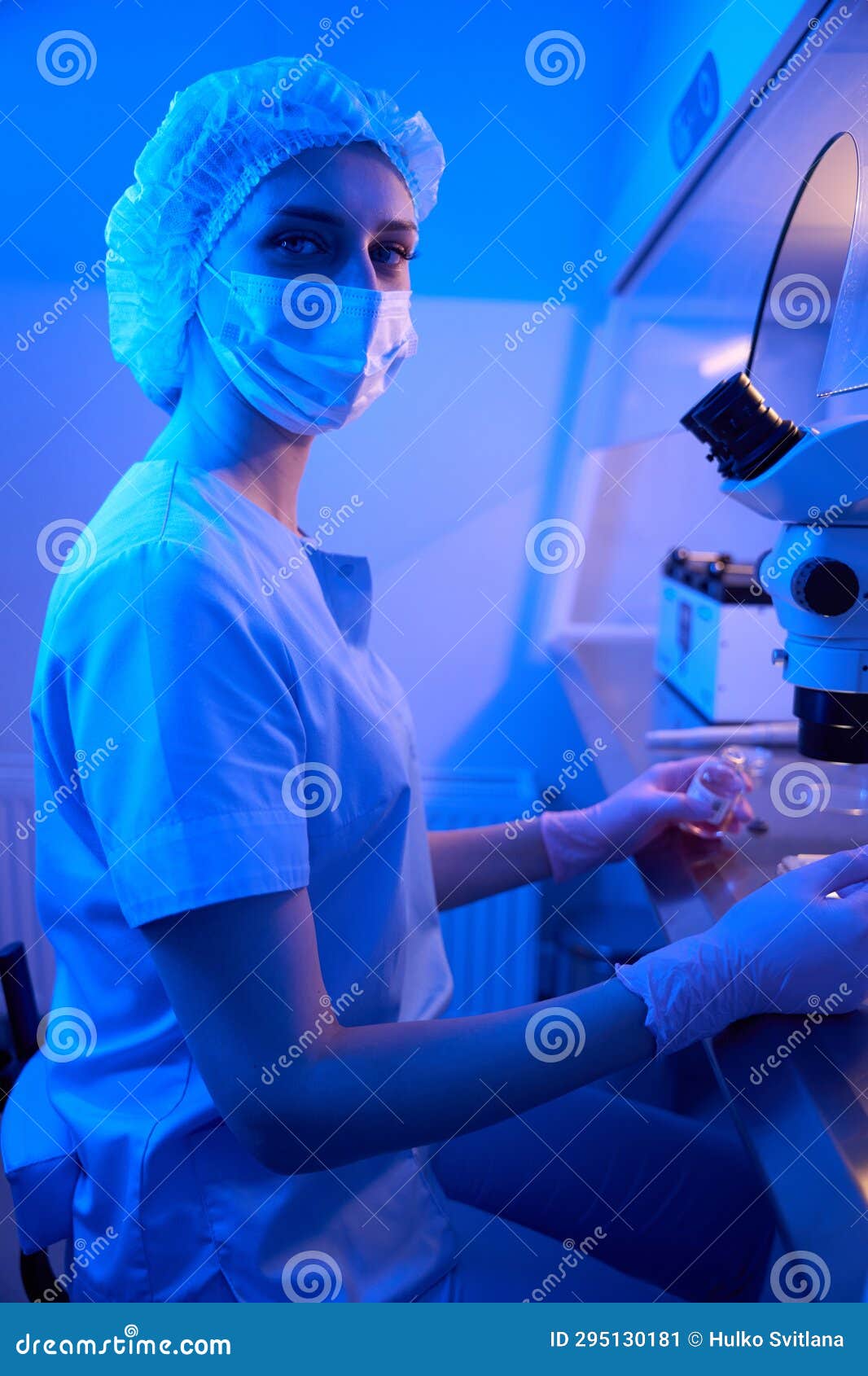 Researcher is Posing for Camera in Lab Setting Stock Image - Image of ...