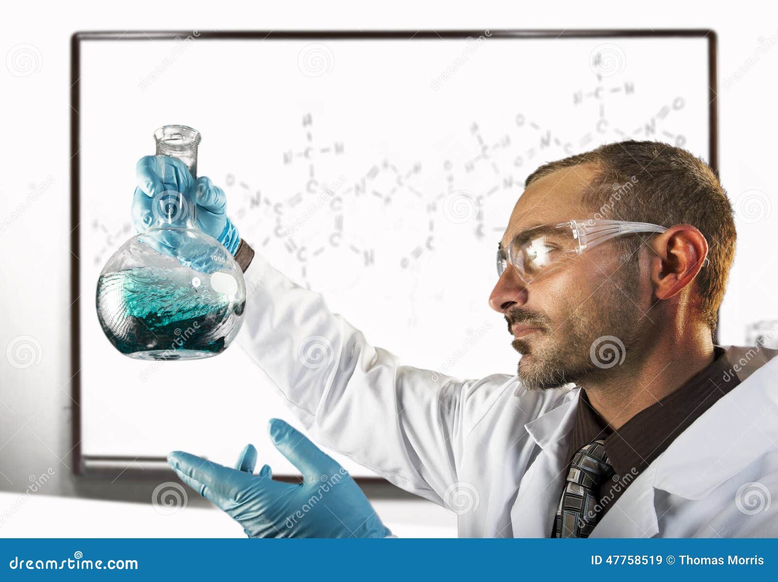 Researcher stock image. Image of researcher, flask, chemist - 47758519
