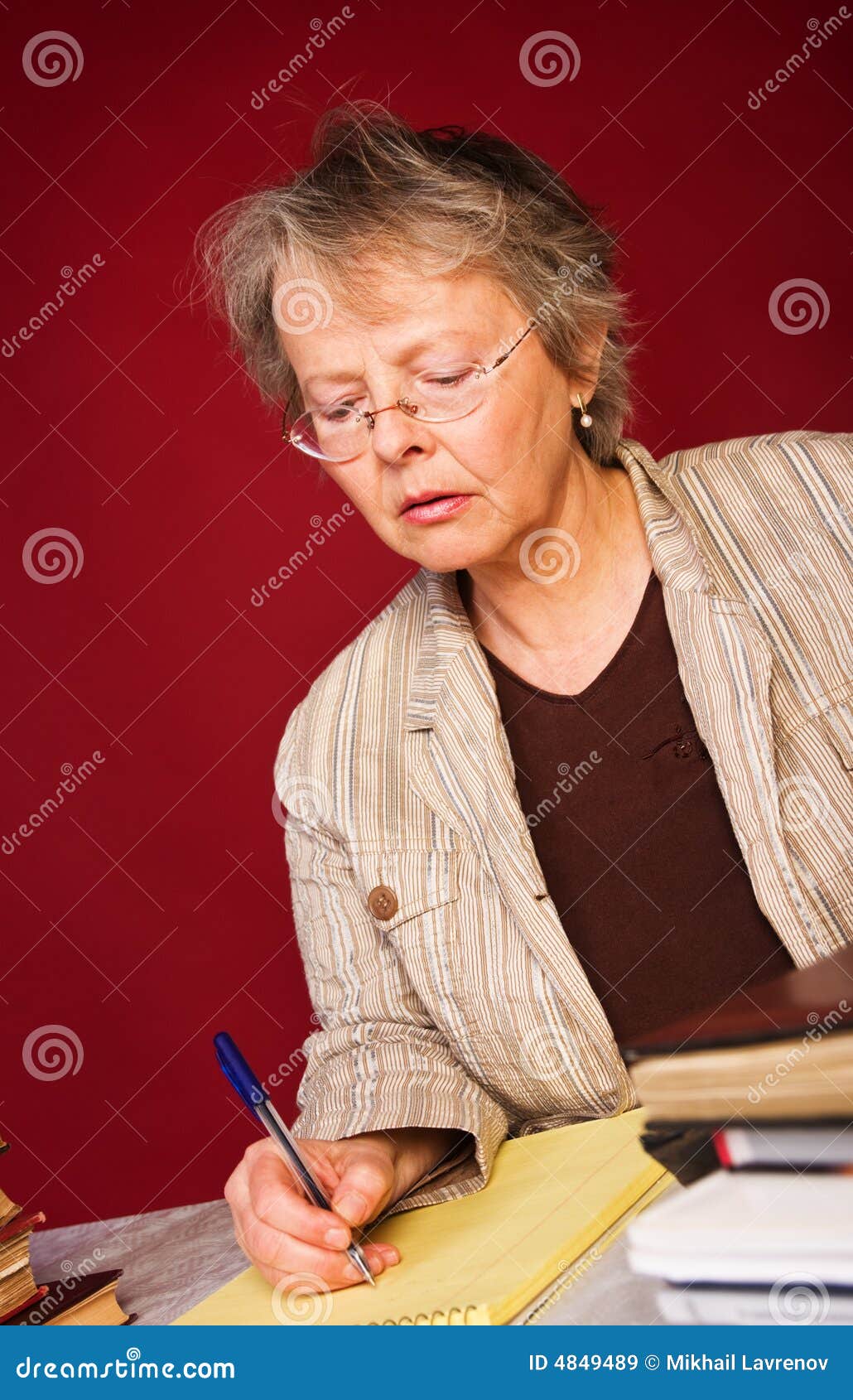 Researcher taking notes stock image. Image of lawyer, advocate - 4849489