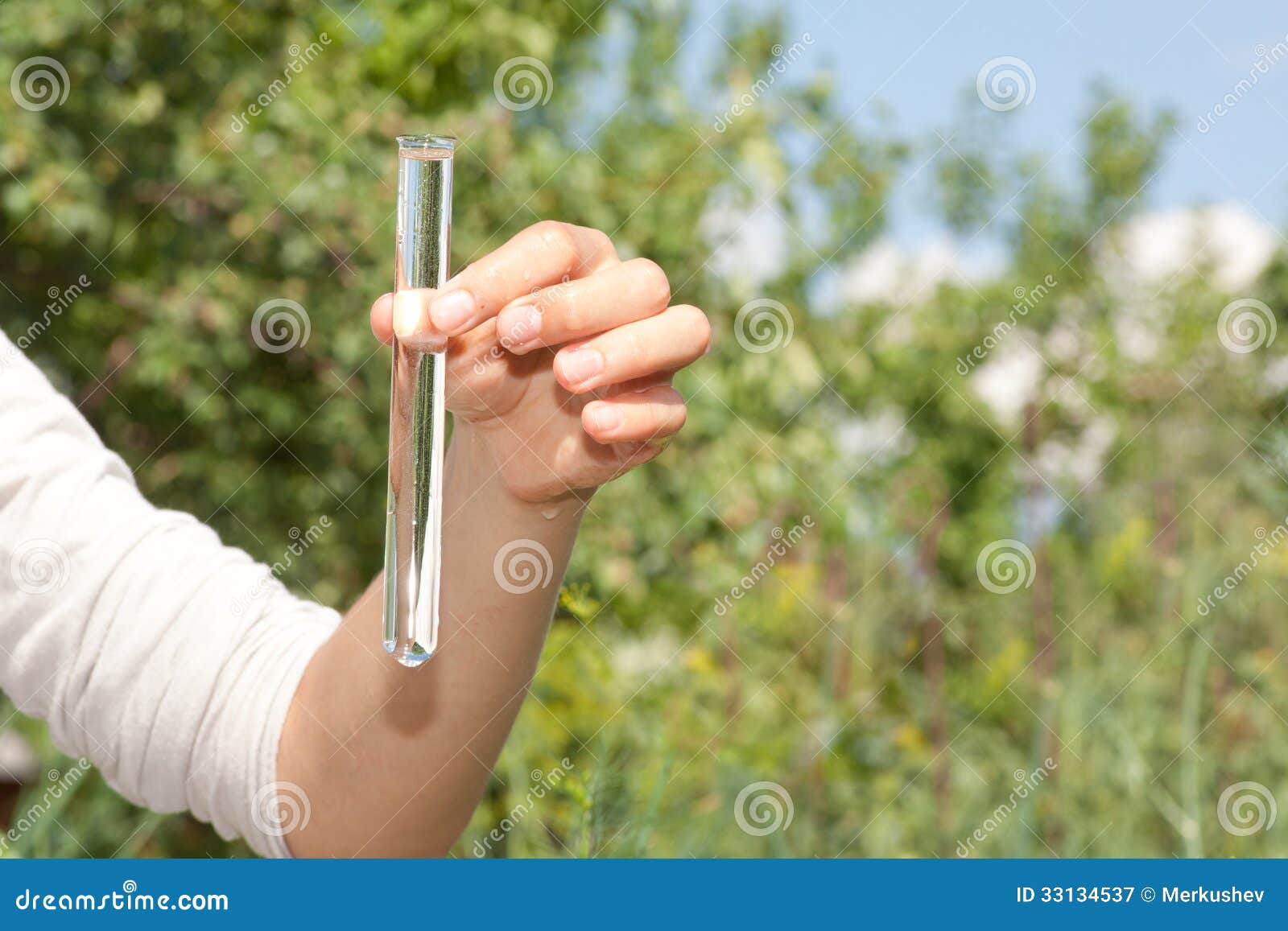 Researcher Testing the Water Quality Stock Image - Image of chemical ...