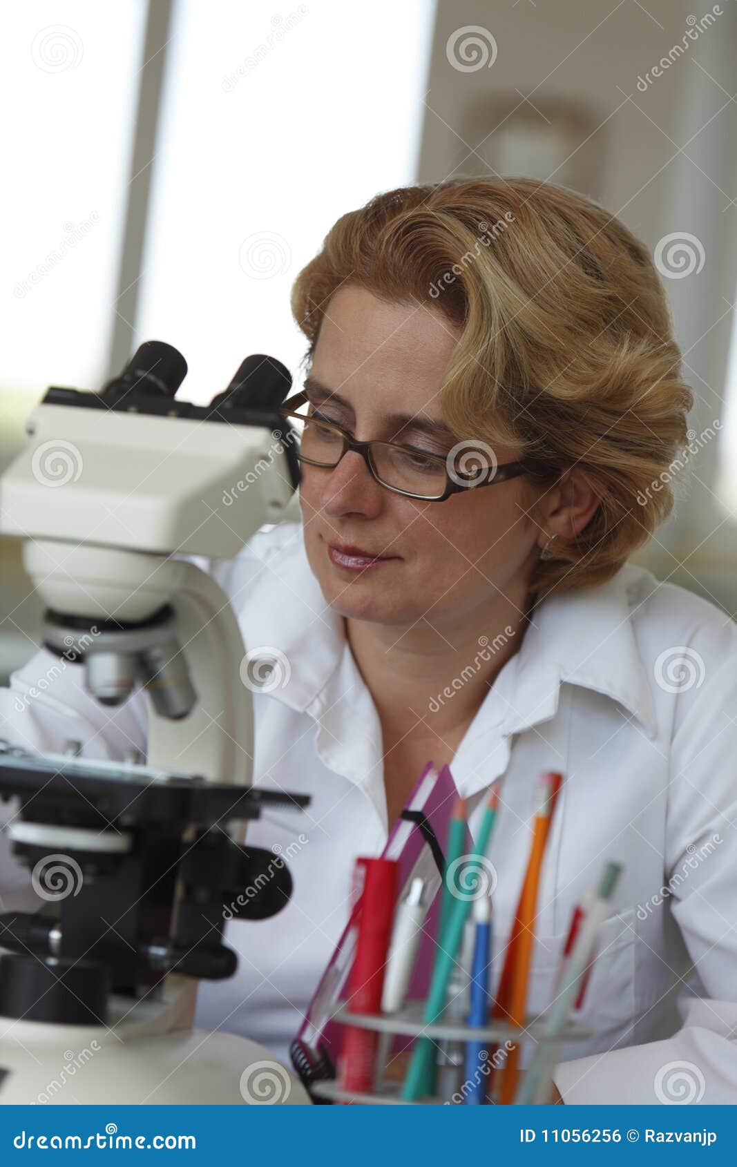 Researcher Thinking stock photo. Image of hair, intent - 11056256