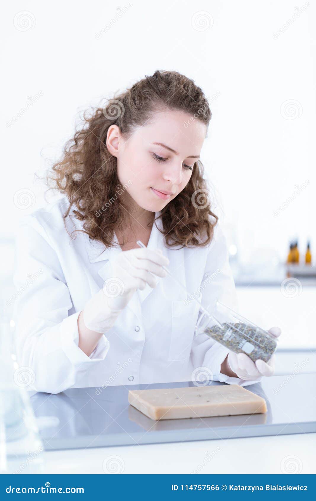 Researcher Isolated on White Background Stock Photo - Image of uniform ...